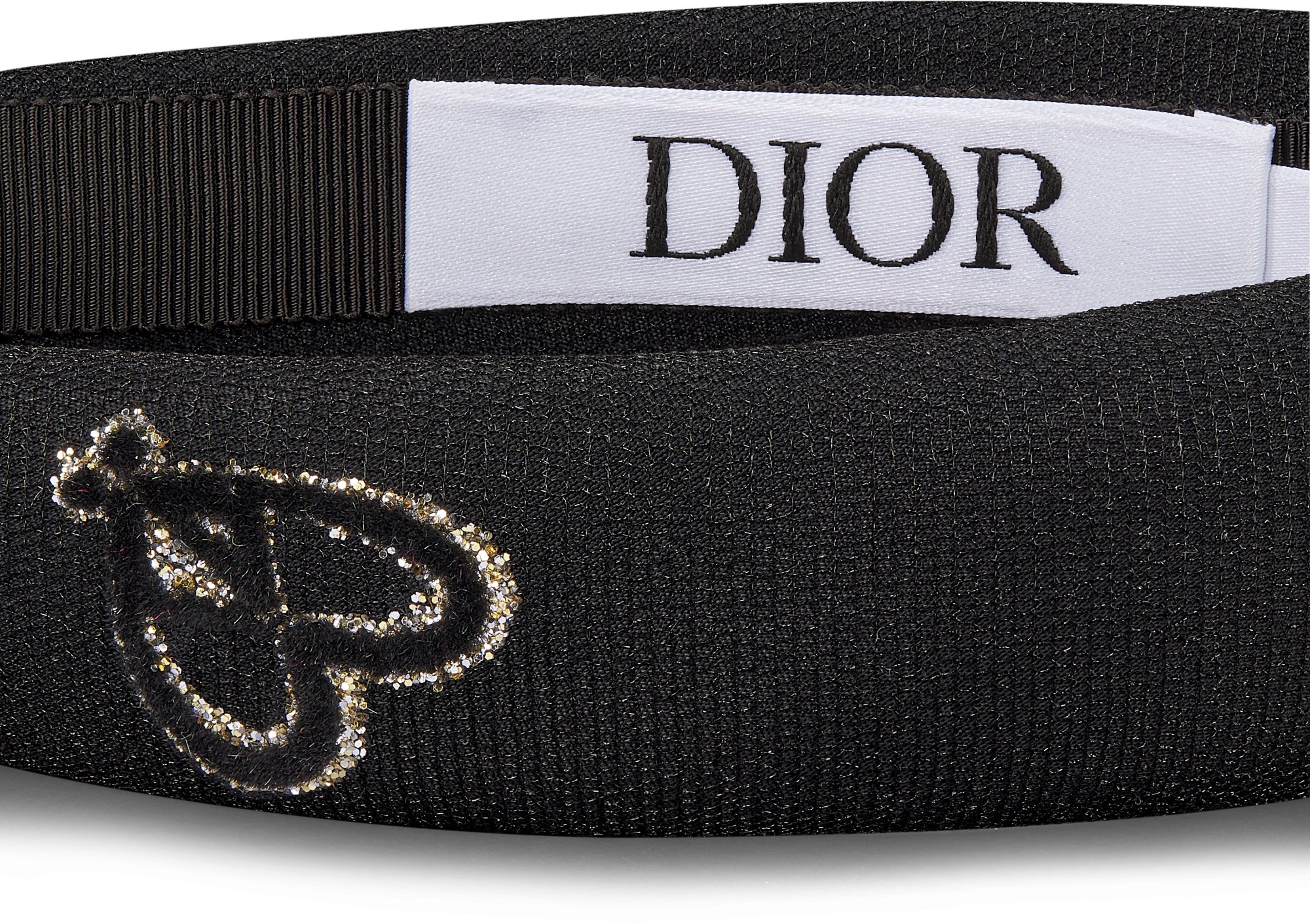 Kids' Headband Tulle with Black CD Heart Motif with Gold-Tone Sequins ...