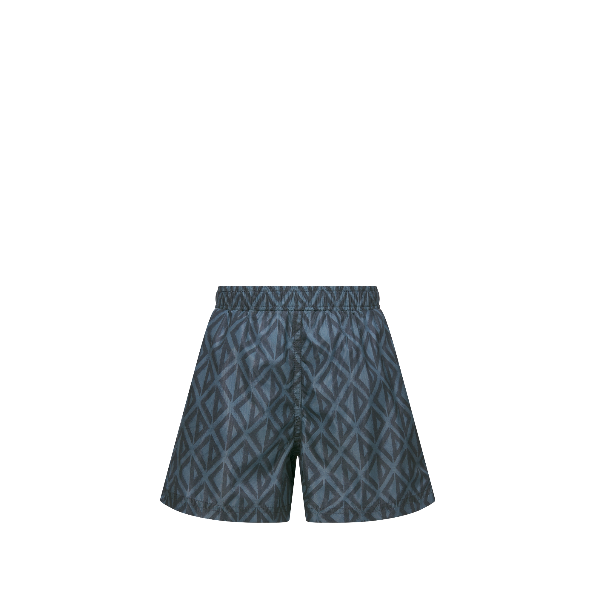 Kids' Swim Shorts Technical Fabric with Blue Spray-Effect CD Diamond ...