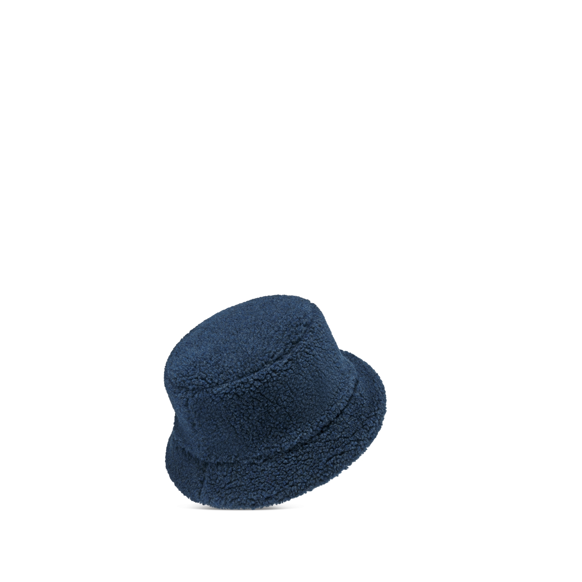 Kids' Bucket Hat Navy Blue Fleece-Effect Bouclé | DIOR