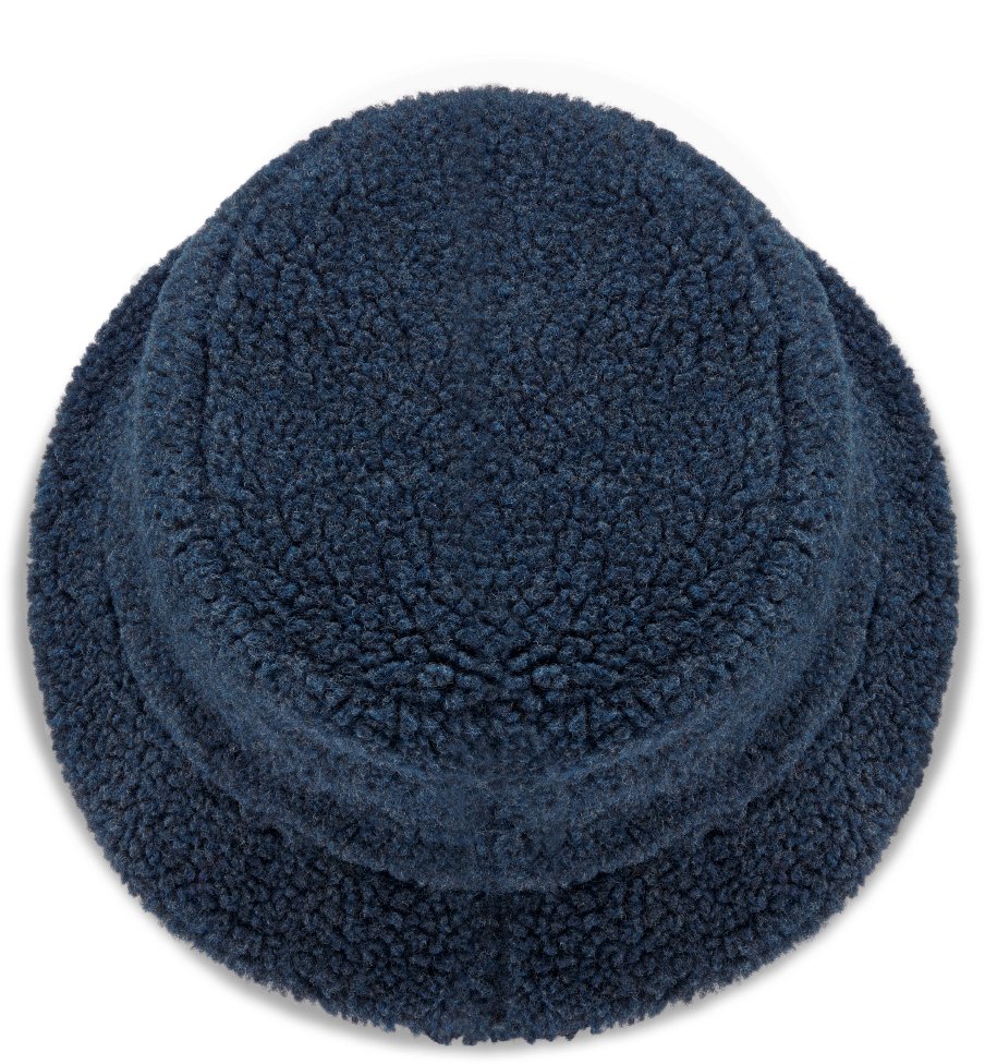 Kids' Bucket Hat Navy Blue Fleece-Effect Bouclé | DIOR