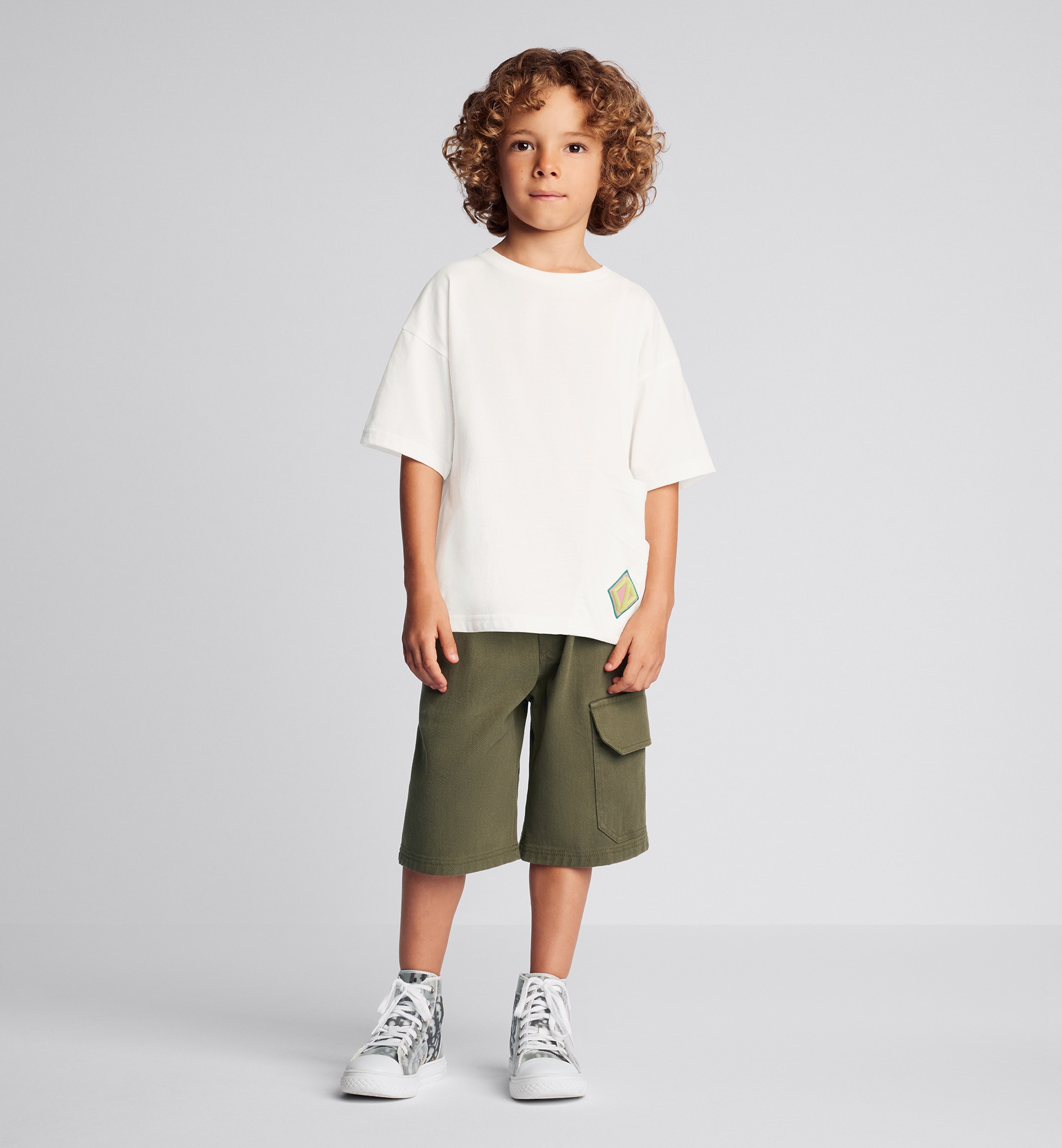 T-Shirt für Kinder Baumwolljersey in Elfenbein | DIOR