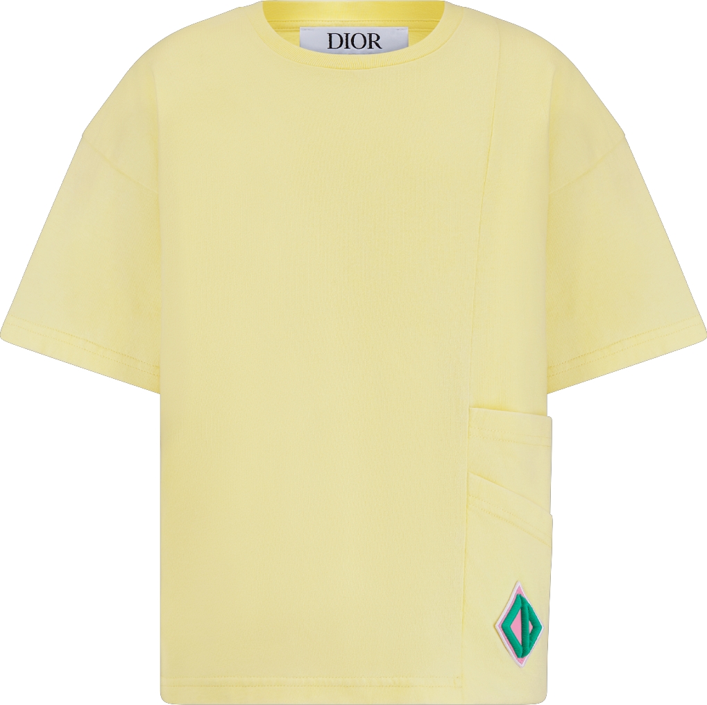 Kids' T-Shirt Yellow Cotton Jersey | DIOR