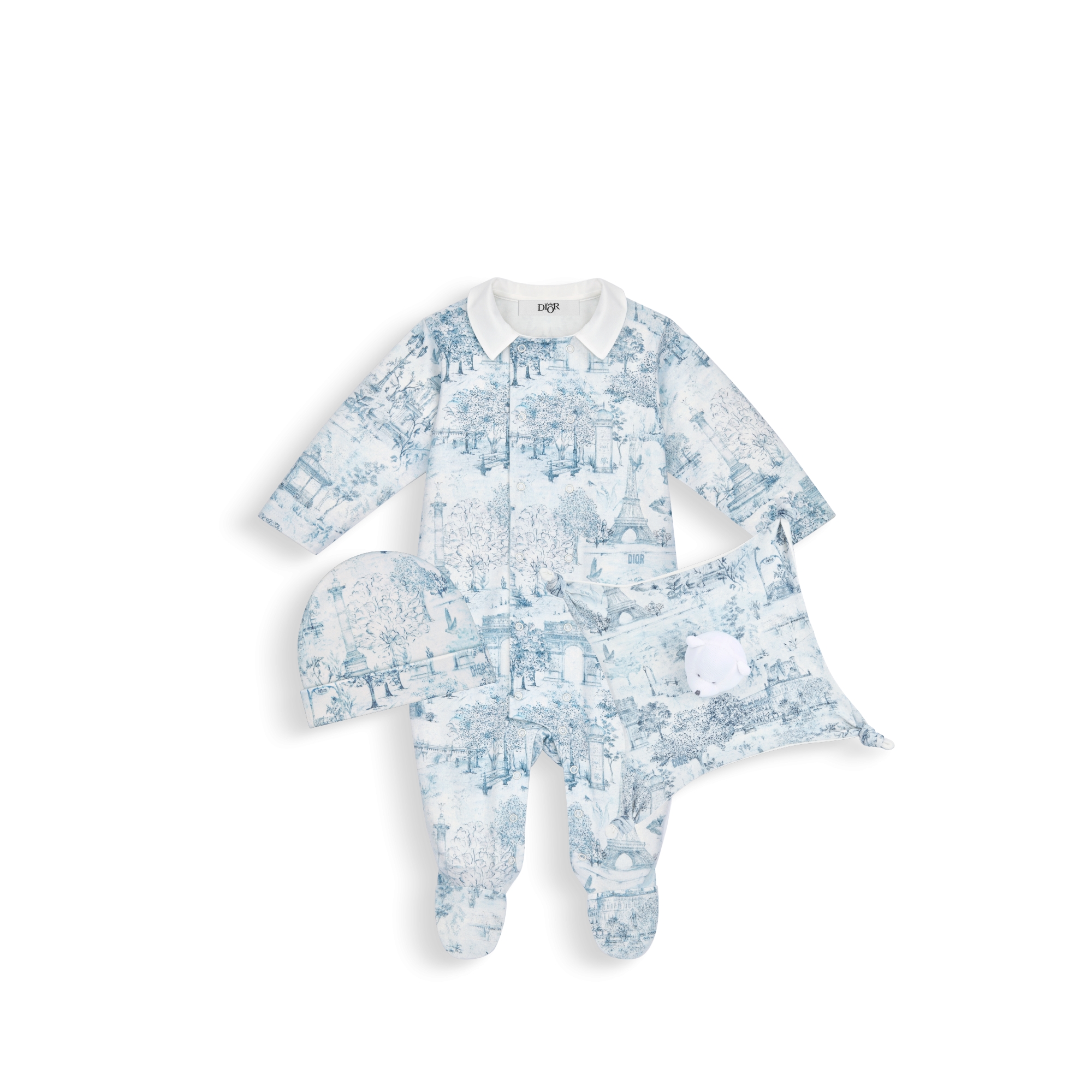 Baby Hooded Cardigan Light Blue Alpaca and Wool Blend Knit and Ivory ...