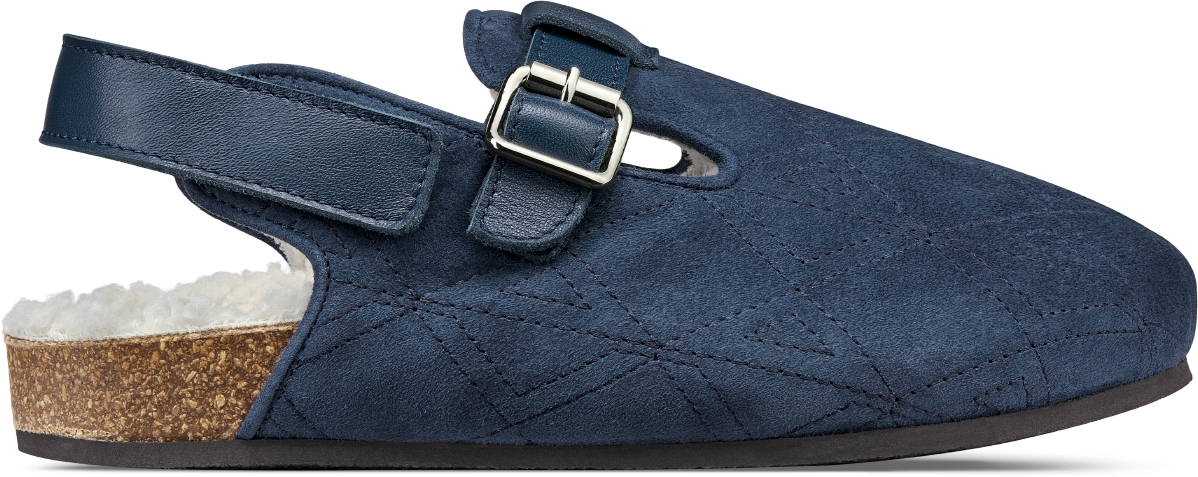 Kids' Sandal Navy Blue CD Diamond Suede | DIOR