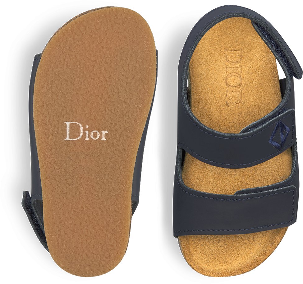 Sandale bébé Suède bleu | DIOR