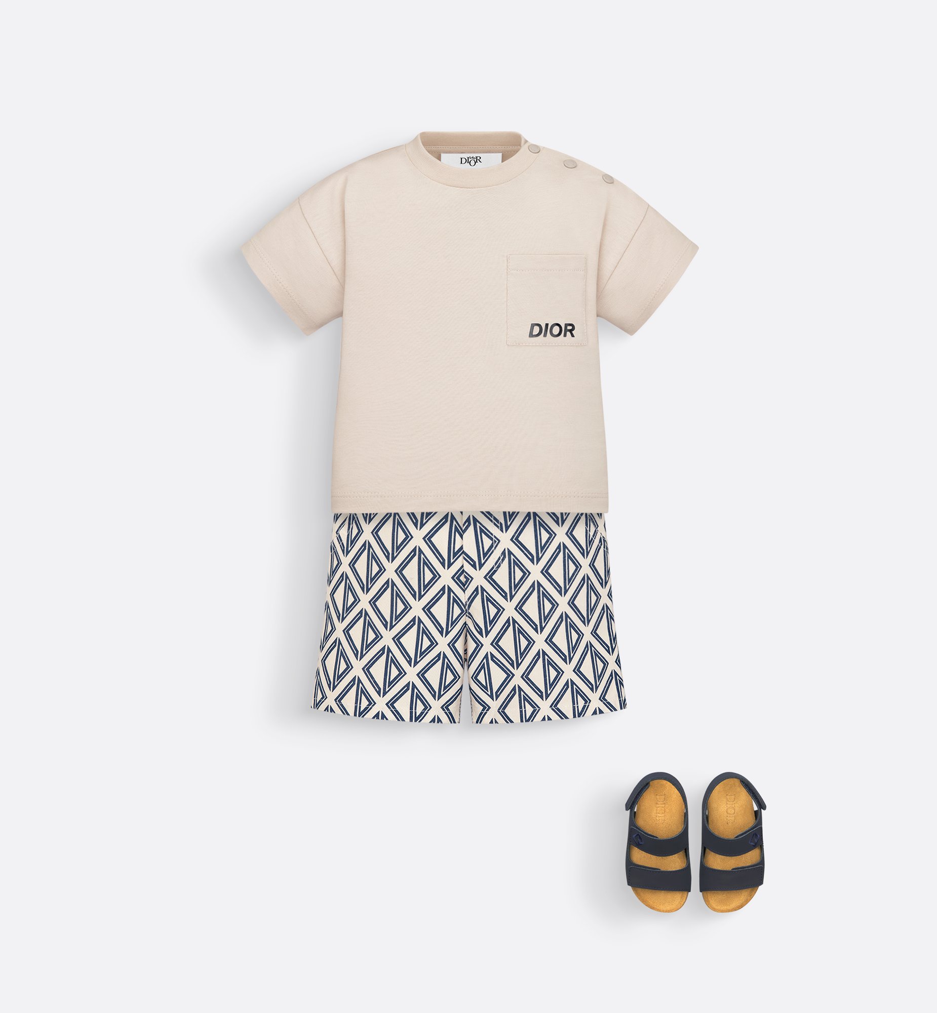 Sandalo per neonati Pelle scamosciata blu | DIOR