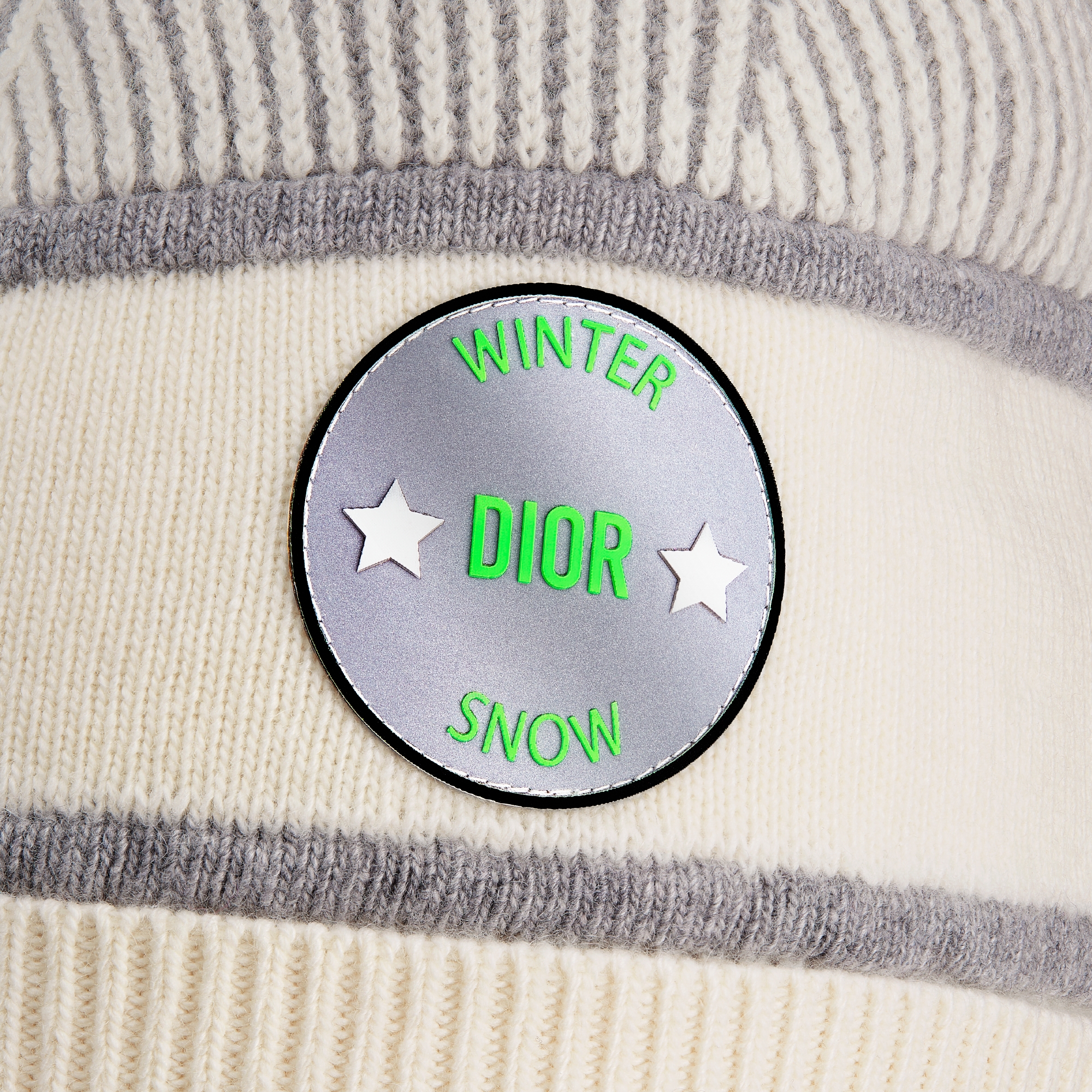 Bonnet enfant Maille de laine et cachemire mélangés gris chiné et ...