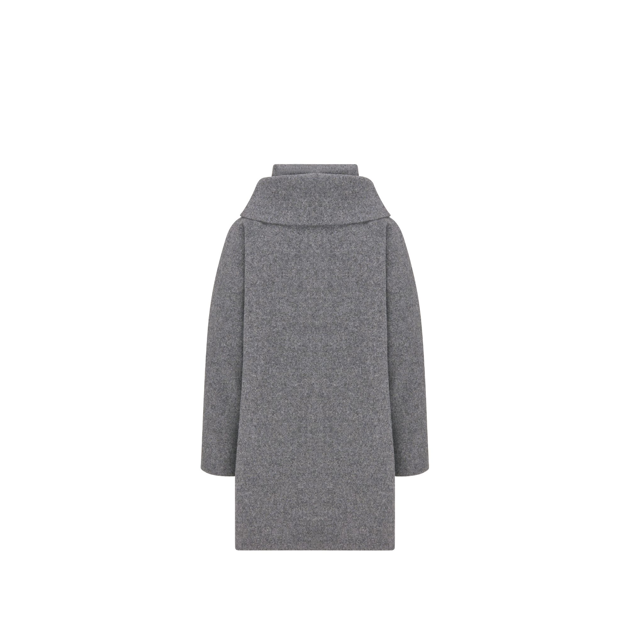 Kids' Coat Heathered Gray Wool Flannel | DIOR