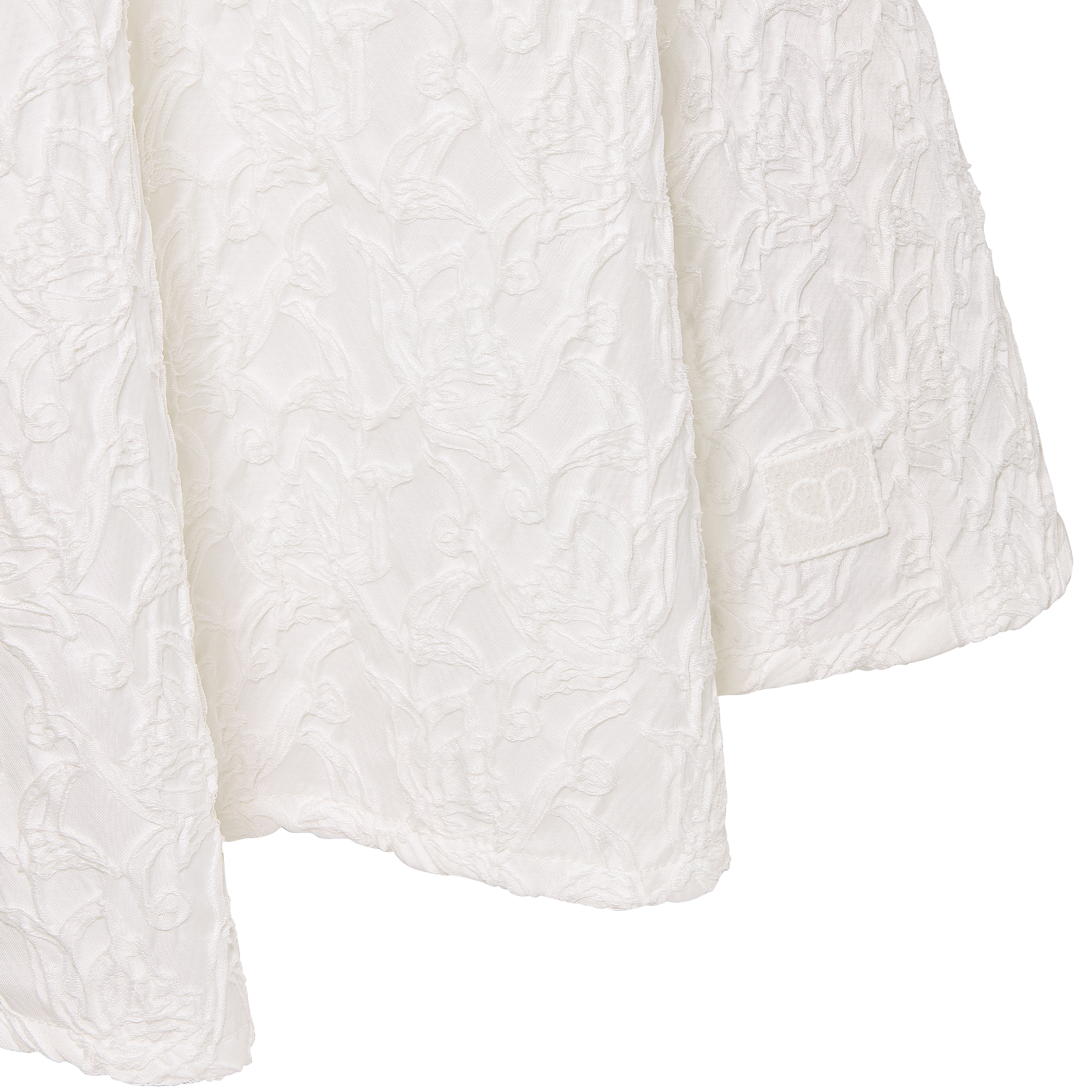 Abito svasato per bambine Jacquard color avorio effetto cloqué | DIOR