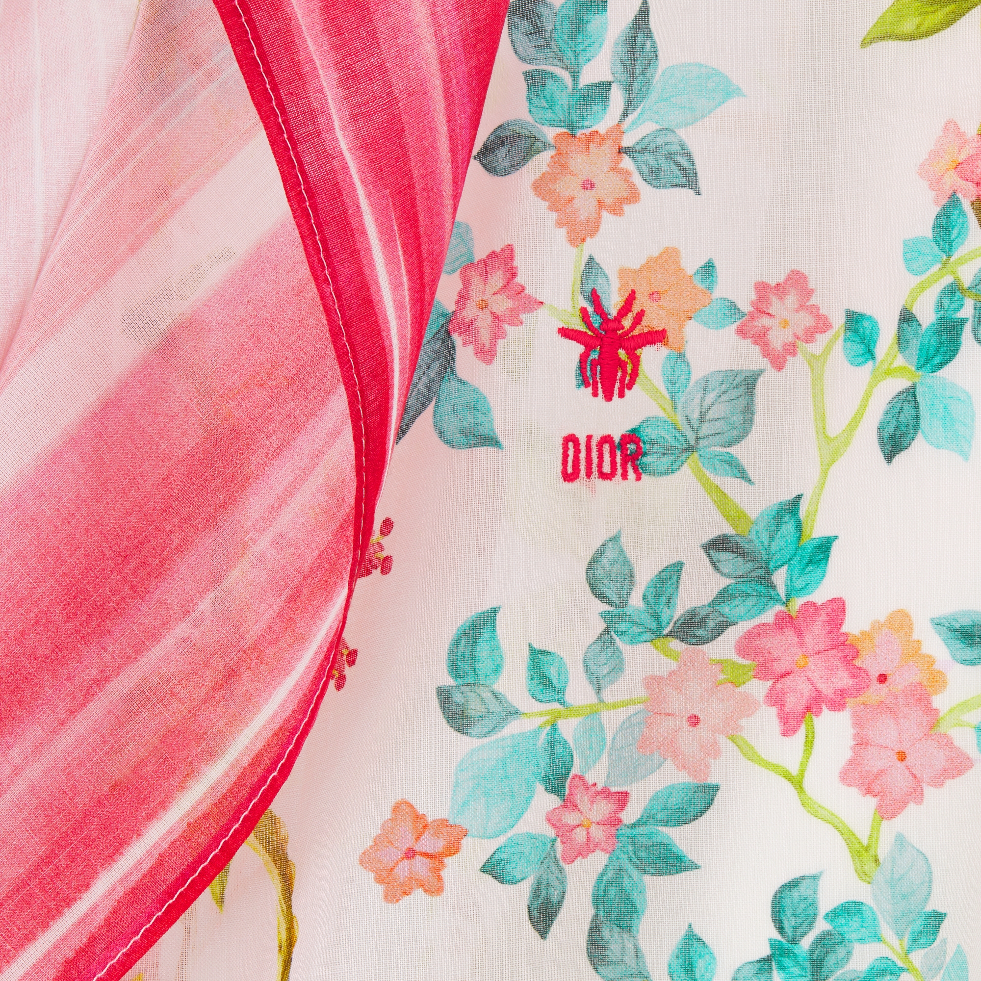 Kids' Caftan Dress Ivory Cotton Voile with Multicolor Exotic Riviera ...