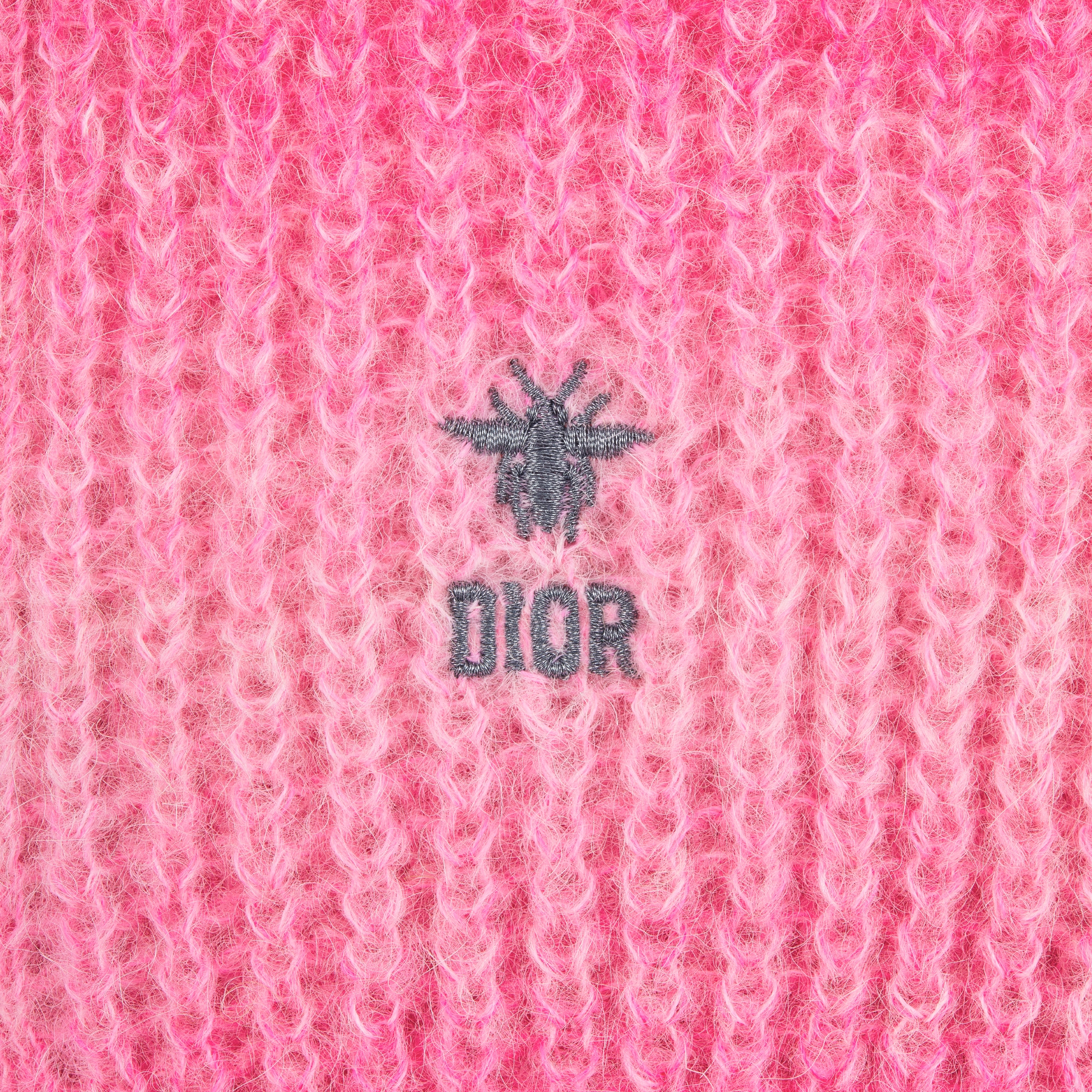 Kids' Sweater Vest Gradient Pink Mohair and Alpaca Blend Knit | DIOR