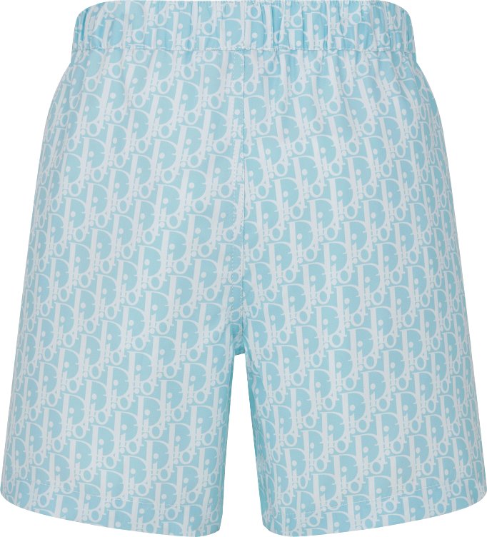 Kids' Swim Shorts Blue Dior Oblique Technical Fabric | DIOR