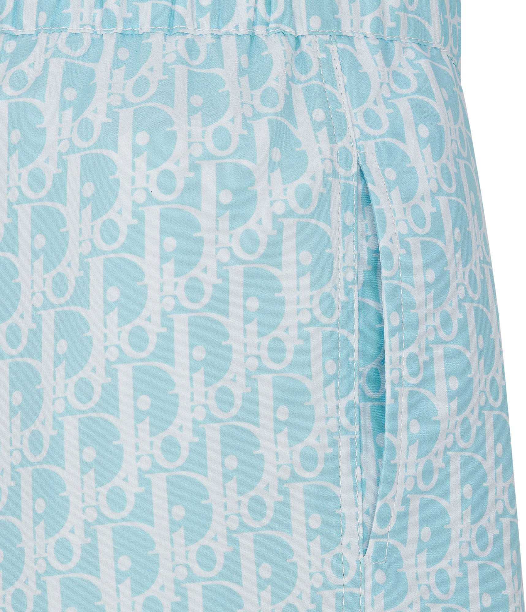 Kids' Swim Shorts Blue Dior Oblique Technical Fabric | DIOR