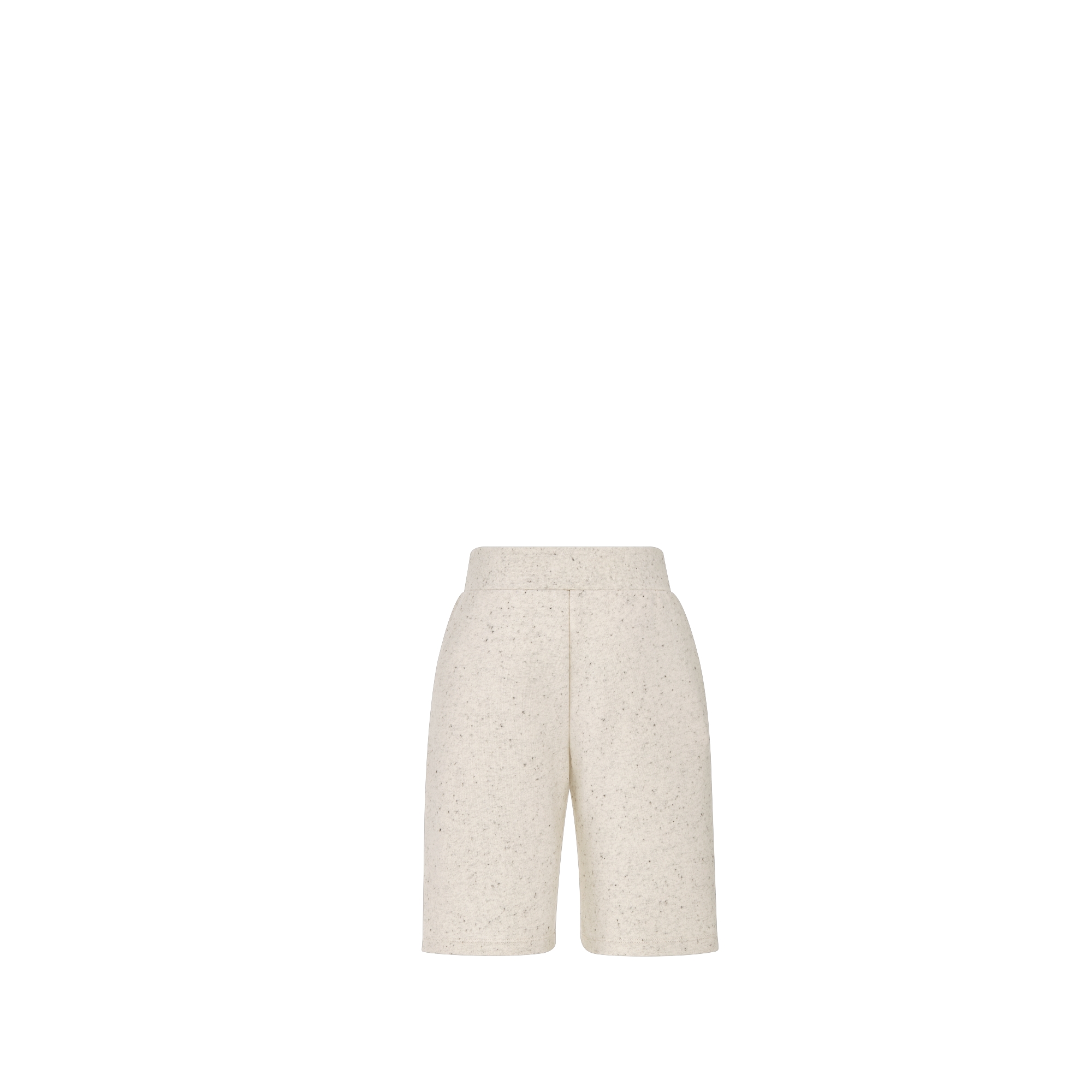 Kids' Track Shorts Mottled Beige Cotton Fleece | DIOR