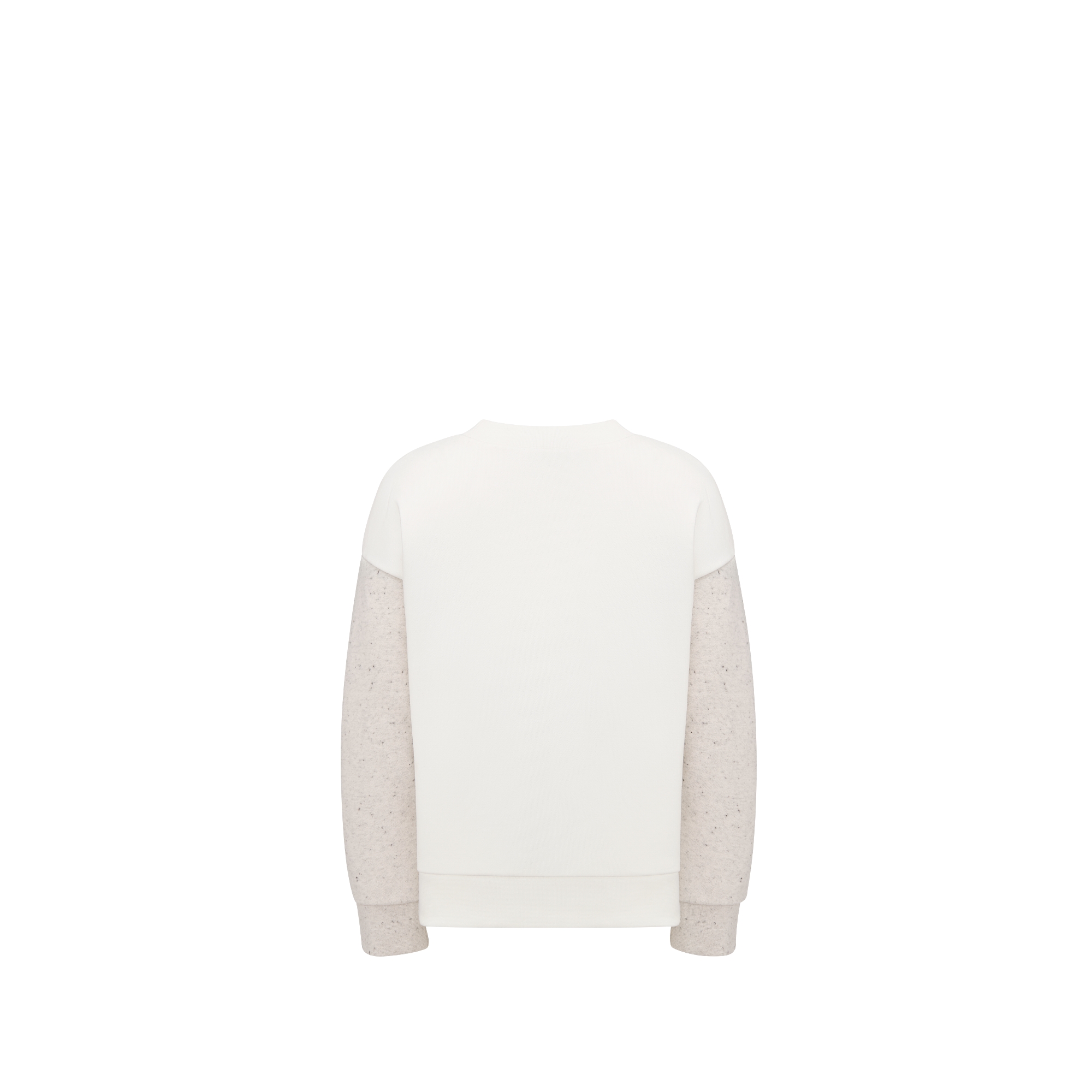 Kids' Sweatshirt Ivory and Mottled Beige Cotton Fleece | DIOR