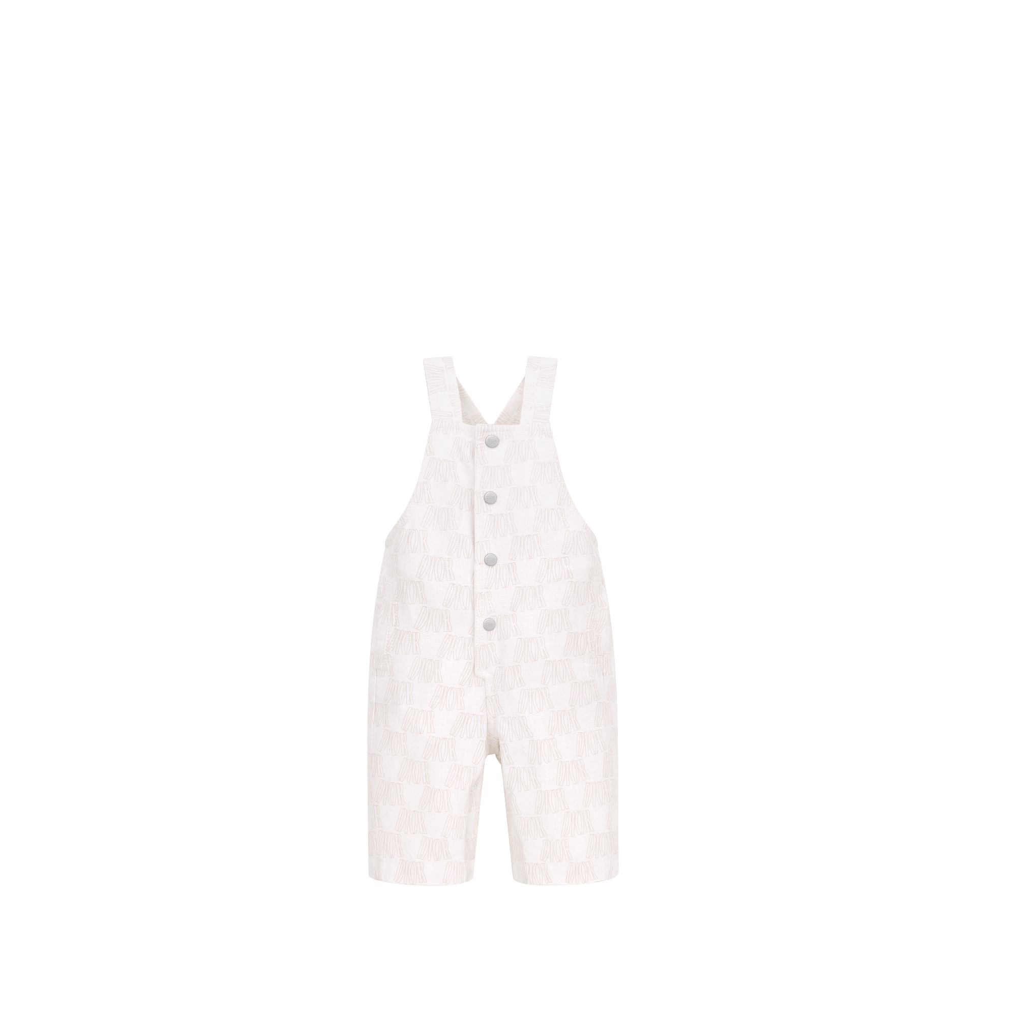 Baby Jacket Ivory Cotton Gabardine with Beige Dior Bohan Motif | DIOR