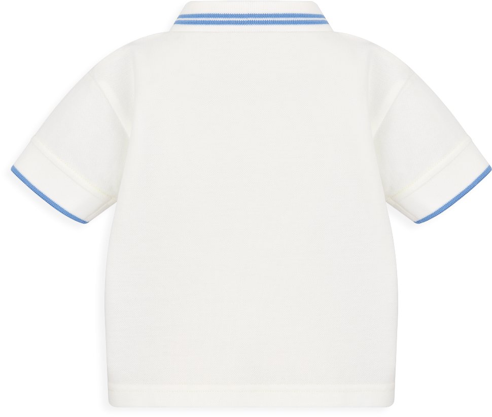 Baby Polo Shirt Ivory Cotton Piqué | DIOR
