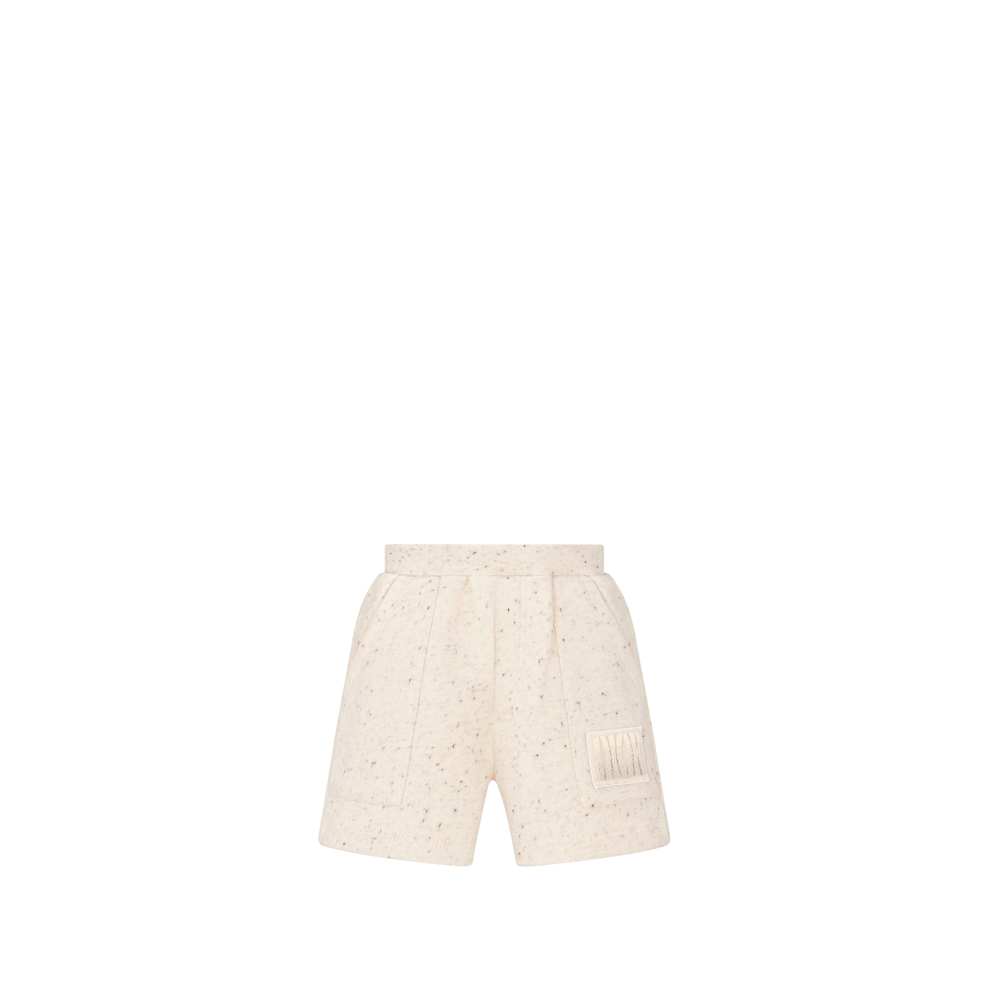 Baby Track Shorts Mottled Beige Cotton Fleece | DIOR
