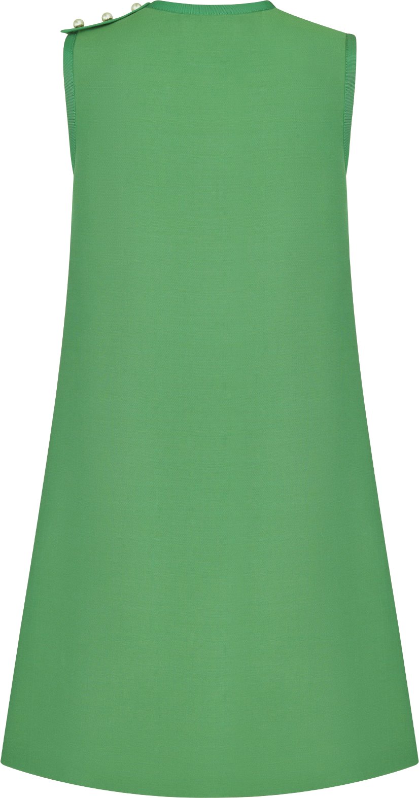 Robe courte droite Laine et soie légères vertes | DIOR