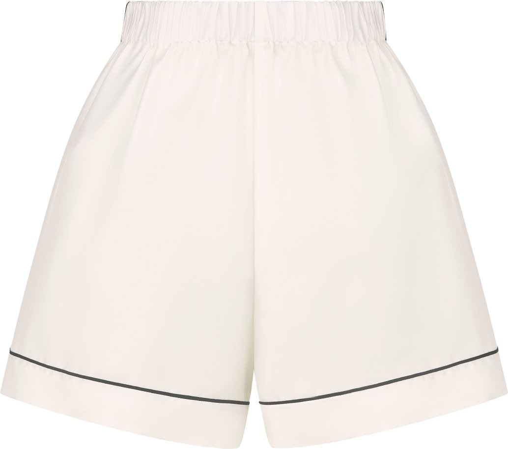 Korte broek uit de Dioramour-lijn Witte zijden keperstof | DIOR