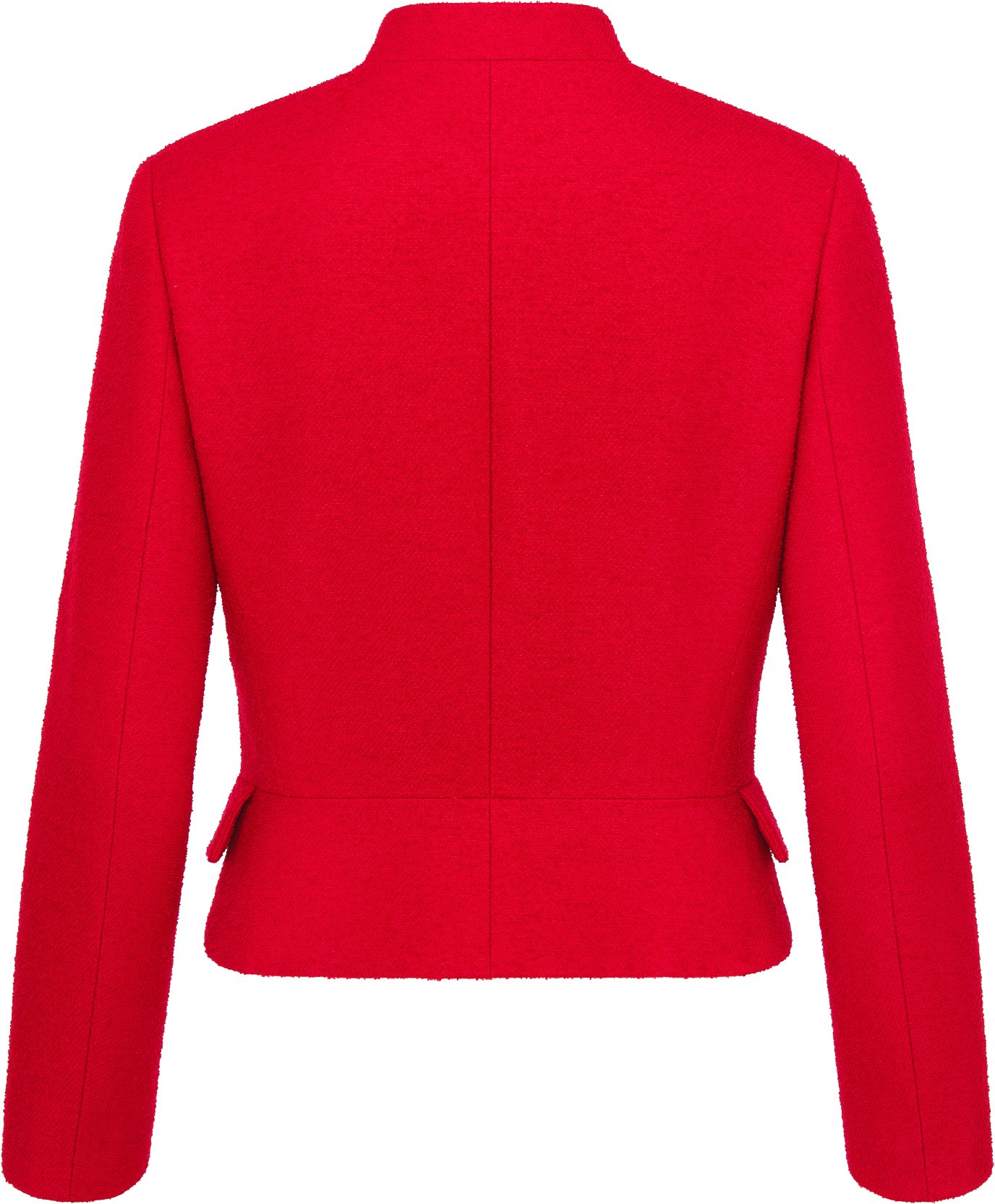 Cropped Jacket Bright Red Virgin Wool and Cotton Bouclé Blend | DIOR
