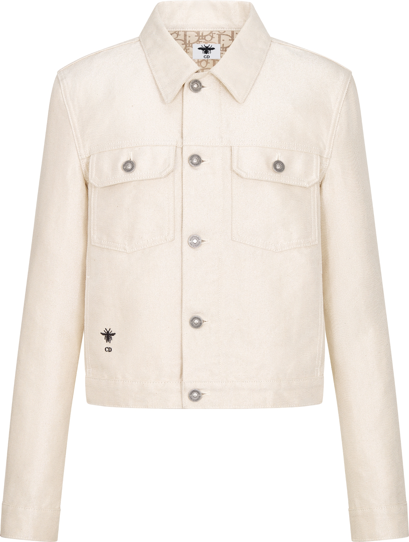 Dior Or 재킷 골드 톤 코튼 블렌드 데님 | DIOR