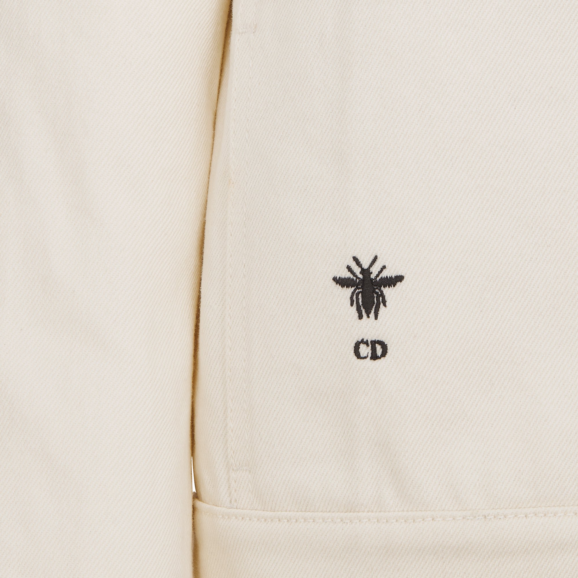 Jacket Ecru Cotton Denim with Gold-Tone Dior Astral Motif | DIOR