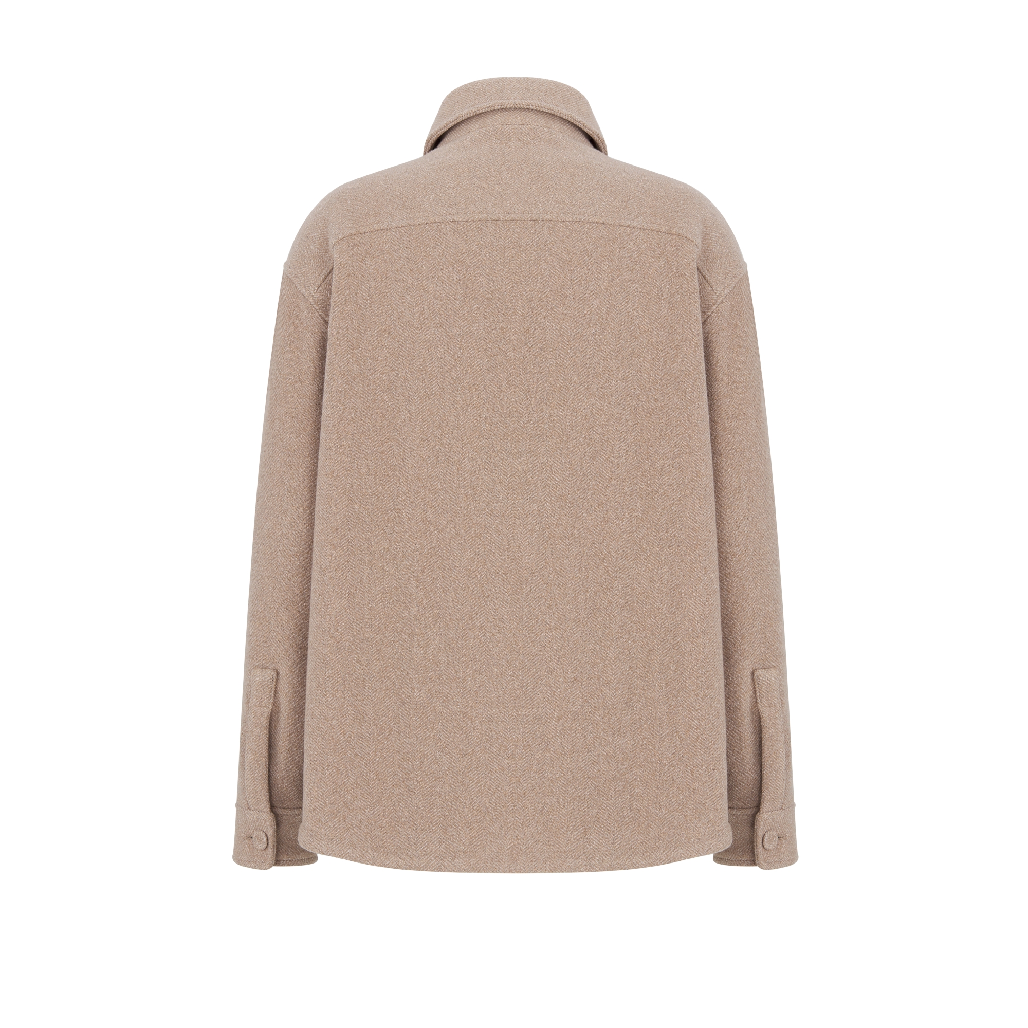Oversized Overshirt Beige Cotton, Cashmere and Virgin Wool | DIOR