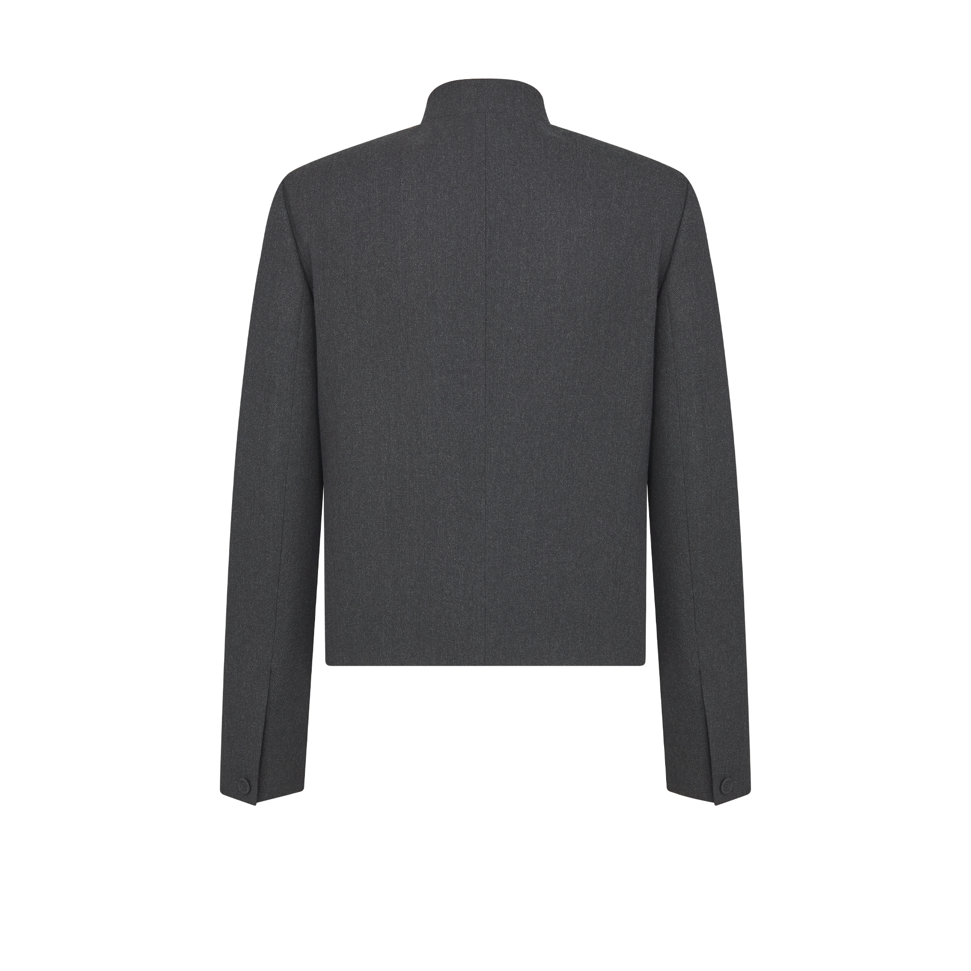 DIOR AND LEWIS HAMILTON Officer Collar Jacket Anthracite Gray Wool ...
