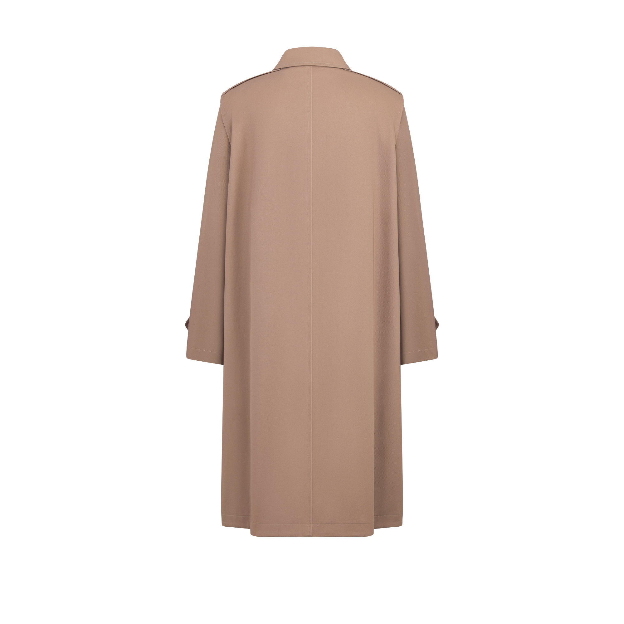 CD Icon Embroidery Trench Coat Beige Cotton Gabardine | DIOR