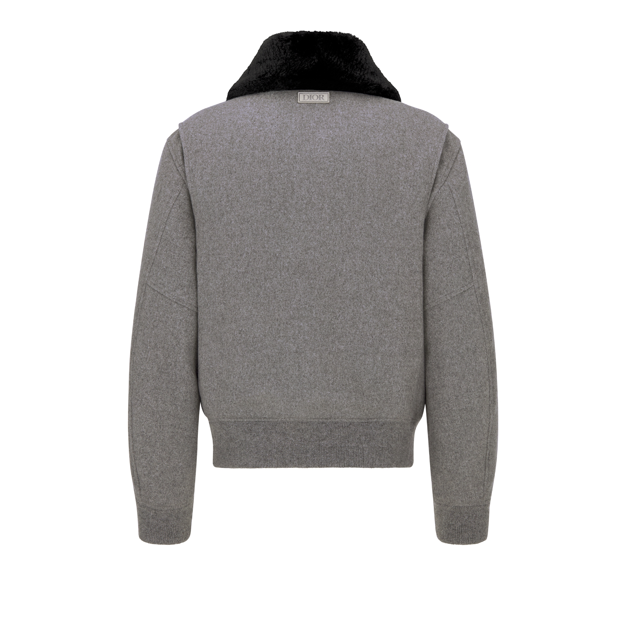 Dior Icons Bomber Jacket Gray Cashmere | DIOR