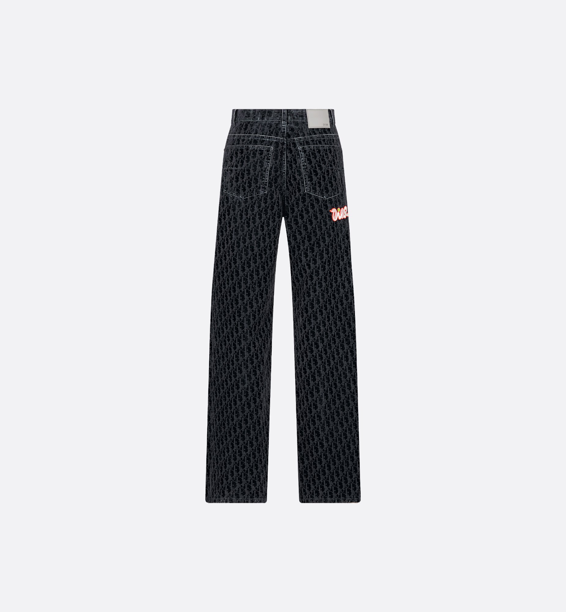 DIOR AND KAWS Dior Oblique Heritage Jeans Blue Cotton Denim DIOR AND KAWS Dior Oblique Heritage Jeans Blue Cotton Denim