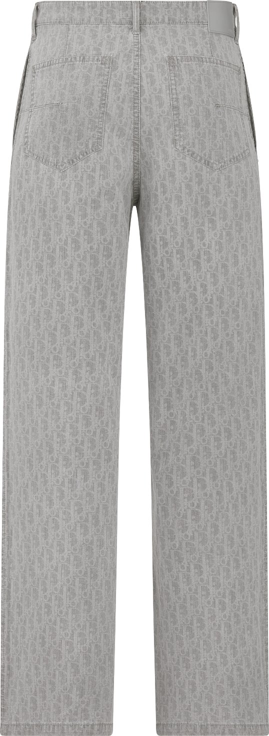 Dior Oblique Carpenter Jeans Gray Cotton Denim | DIOR
