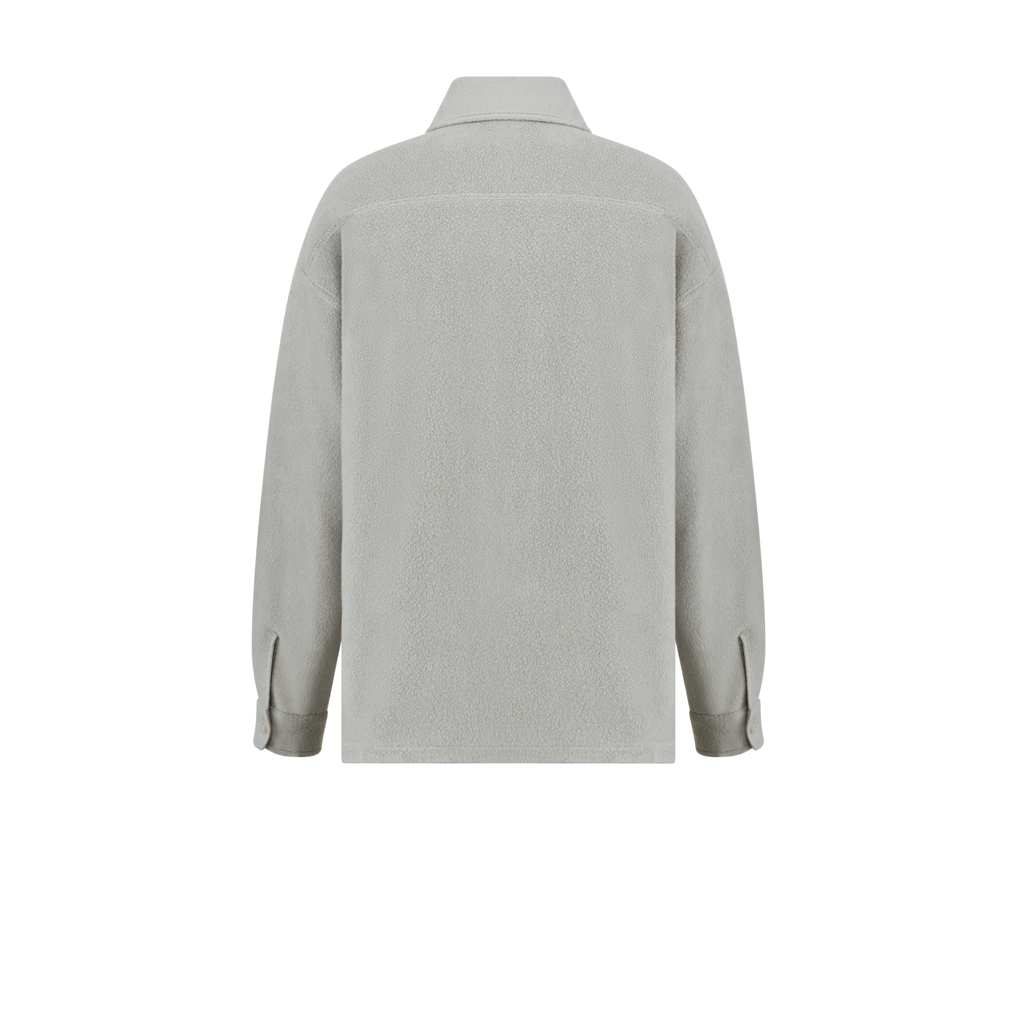 Christian Dior Couture Zipped Overshirt Gray Blended Cotton and Virgin ...
