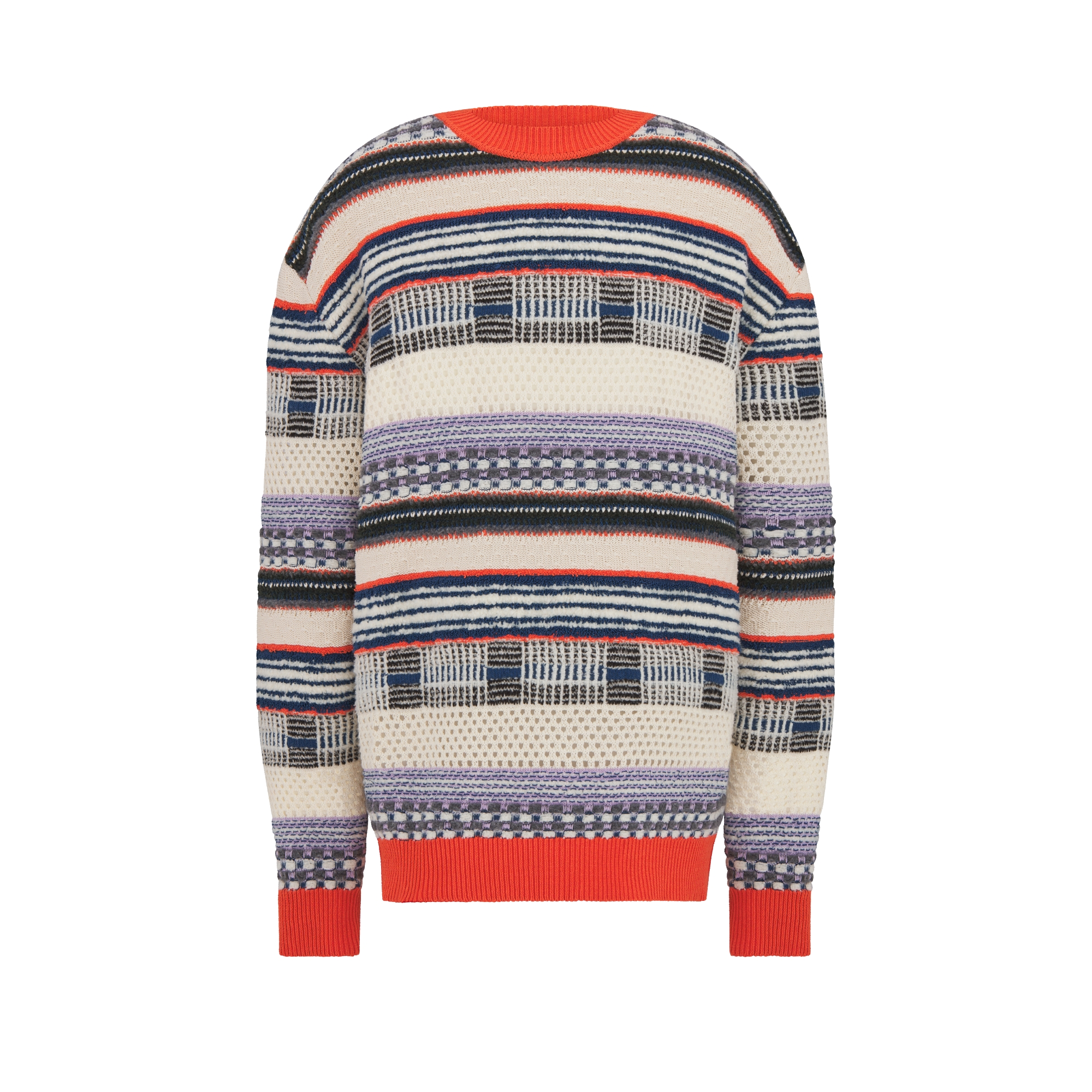 DIOR AND LEWIS HAMILTON Sweater Multicolor Wool and Cotton Blend Knit ...