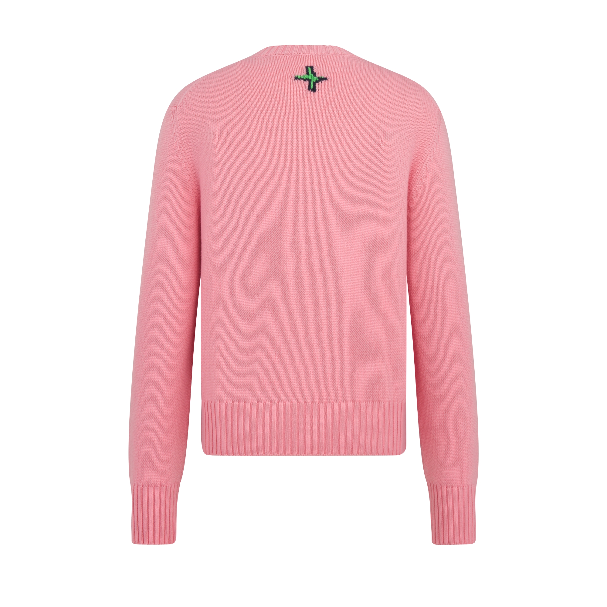 DIOR AND LEWIS HAMILTON Sweater Pink Virgin Wool and Cashmere Intarsia ...
