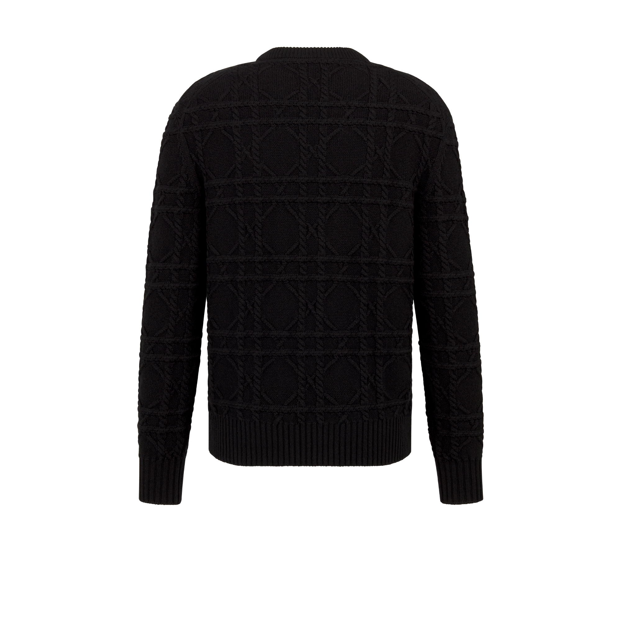 Dior Icons Cannage Sweater Black Cashmere Knit | DIOR