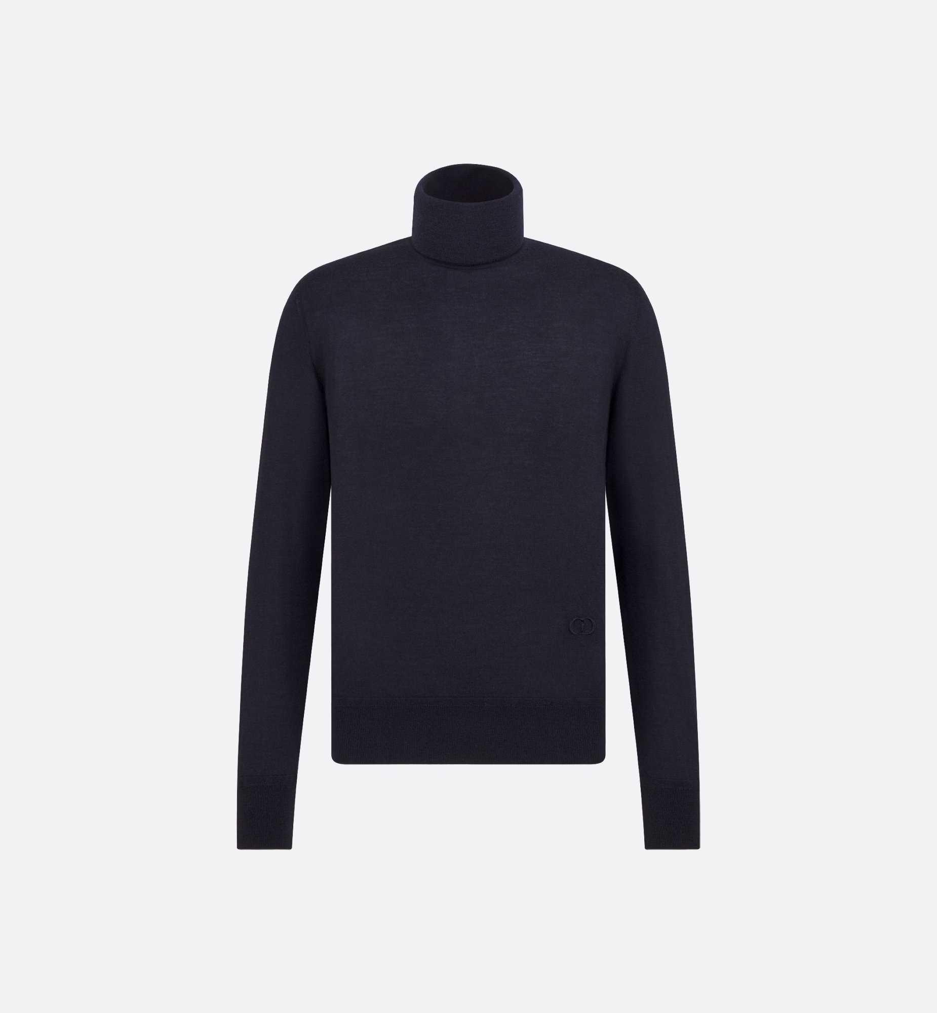 CD Icon Turtleneck Sweater Gray Cashmere Jersey | DIOR CD Icon Turtleneck Sweater Gray Cashmere Jersey | DIOR