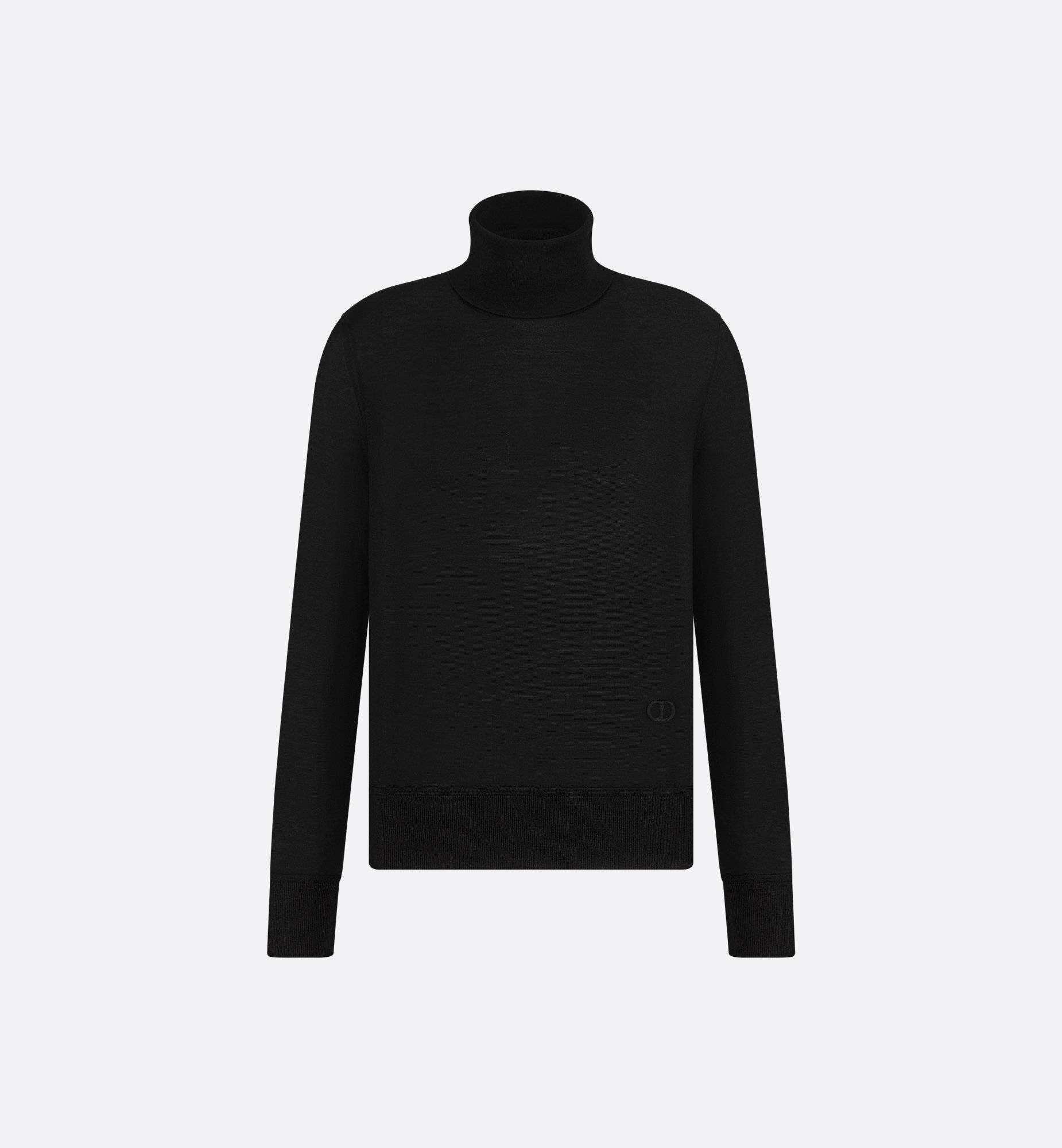 CD Icon Turtleneck Sweater Black Cashmere Jersey | DIOR CD Icon Turtleneck Sweater Black Cashmere Jersey | DIOR