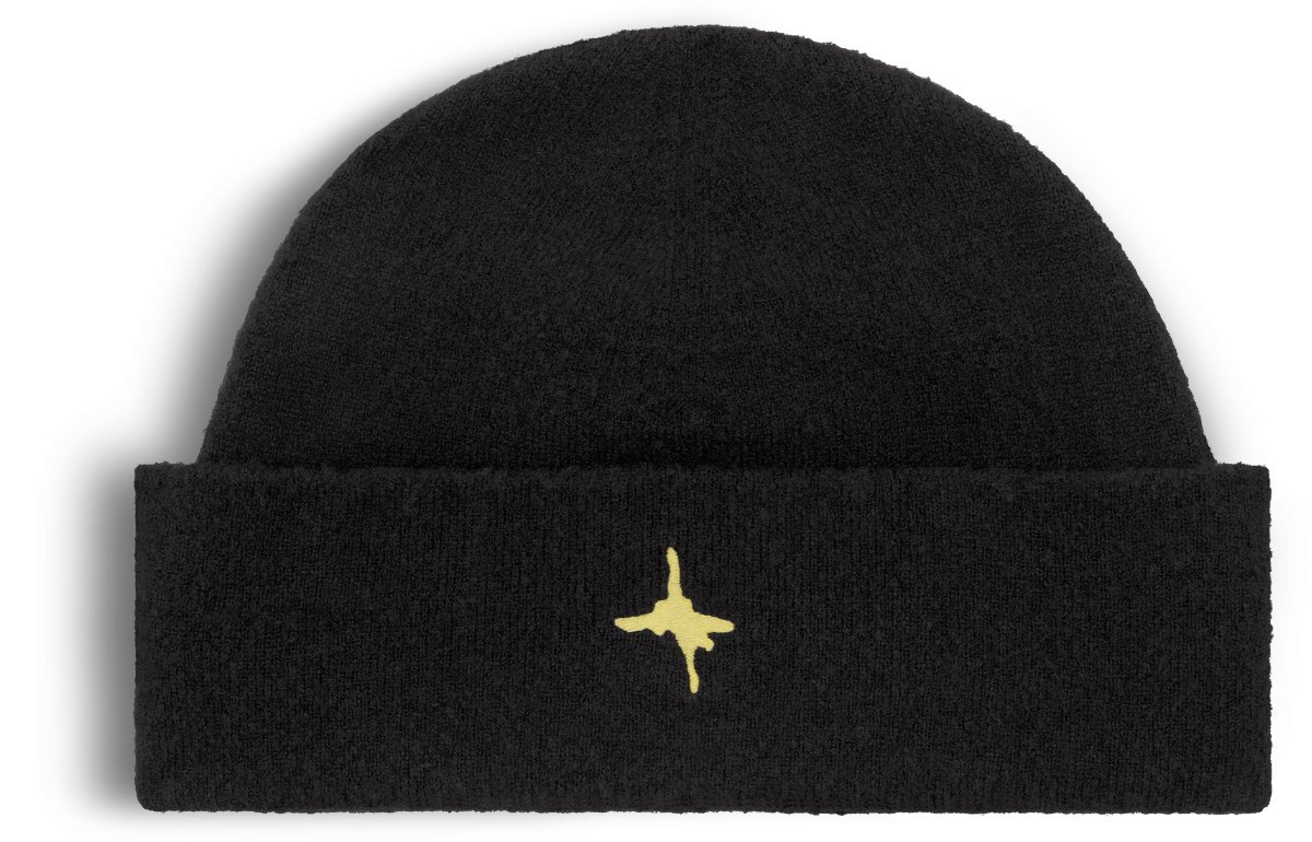 DIOR AND LEWIS HAMILTON Beanie Black Wool and Cashmere-Blend Knit | DIOR