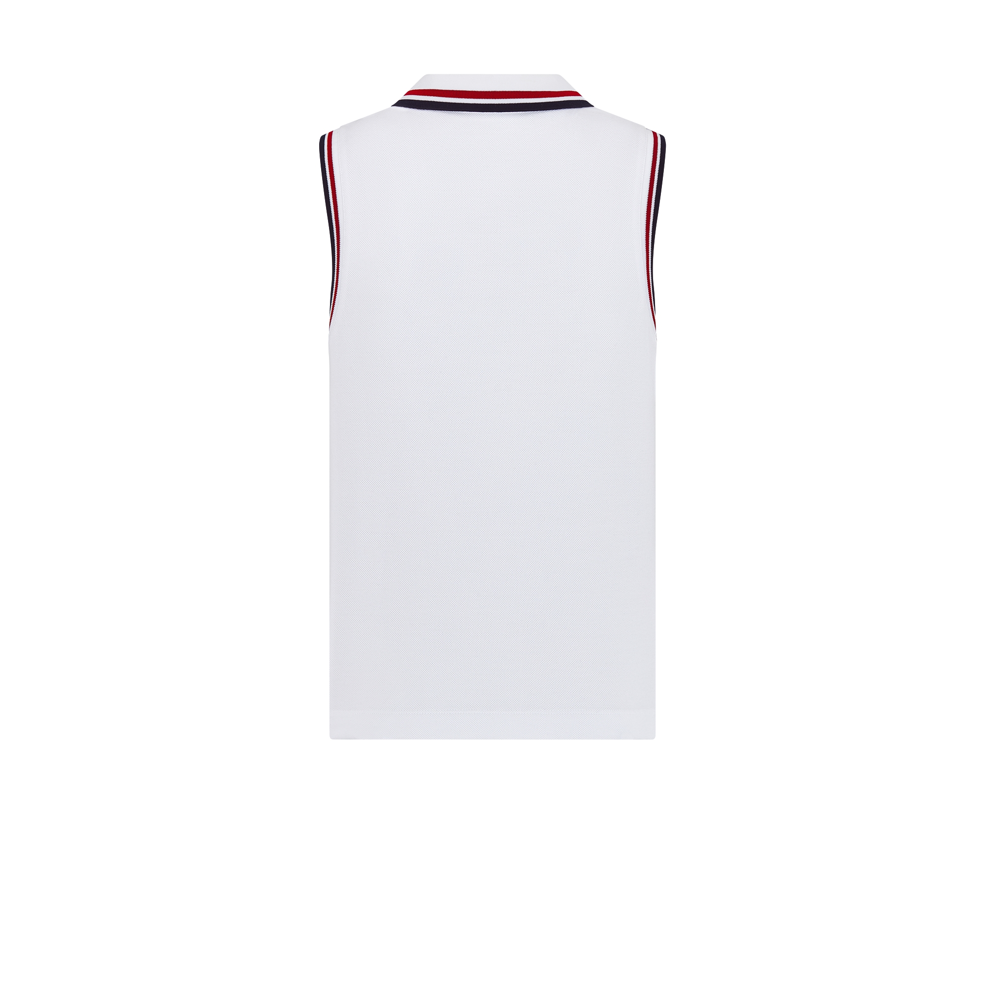 Dior Vibe Tank Top White Cotton-Blend Jersey with Three-Tone Signature ...