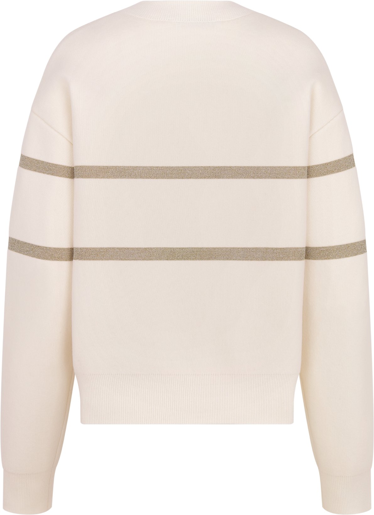 DiorAlps Sweater Ecru Blended Virgin Wool and Cashmere Knit with Gold ...