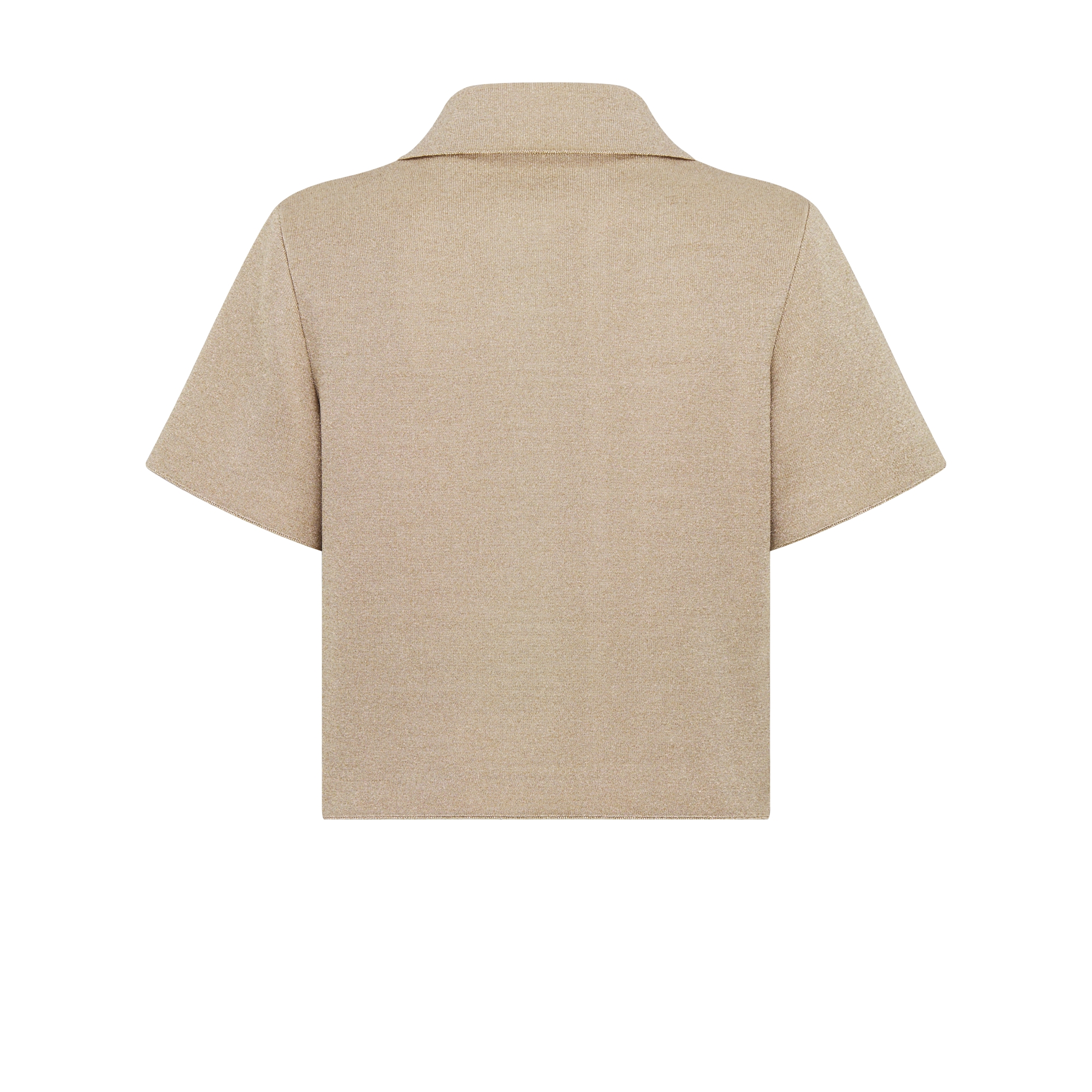 Dior Or Short-Sleeved Jacket Gold-Tone Technical Knit | DIOR