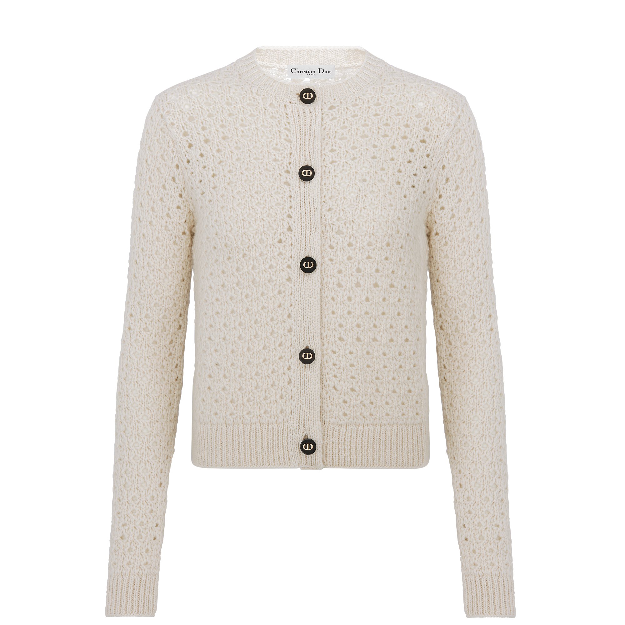 Conjunto de top y cárdigan Punto calado de cachemira y mohair color ...