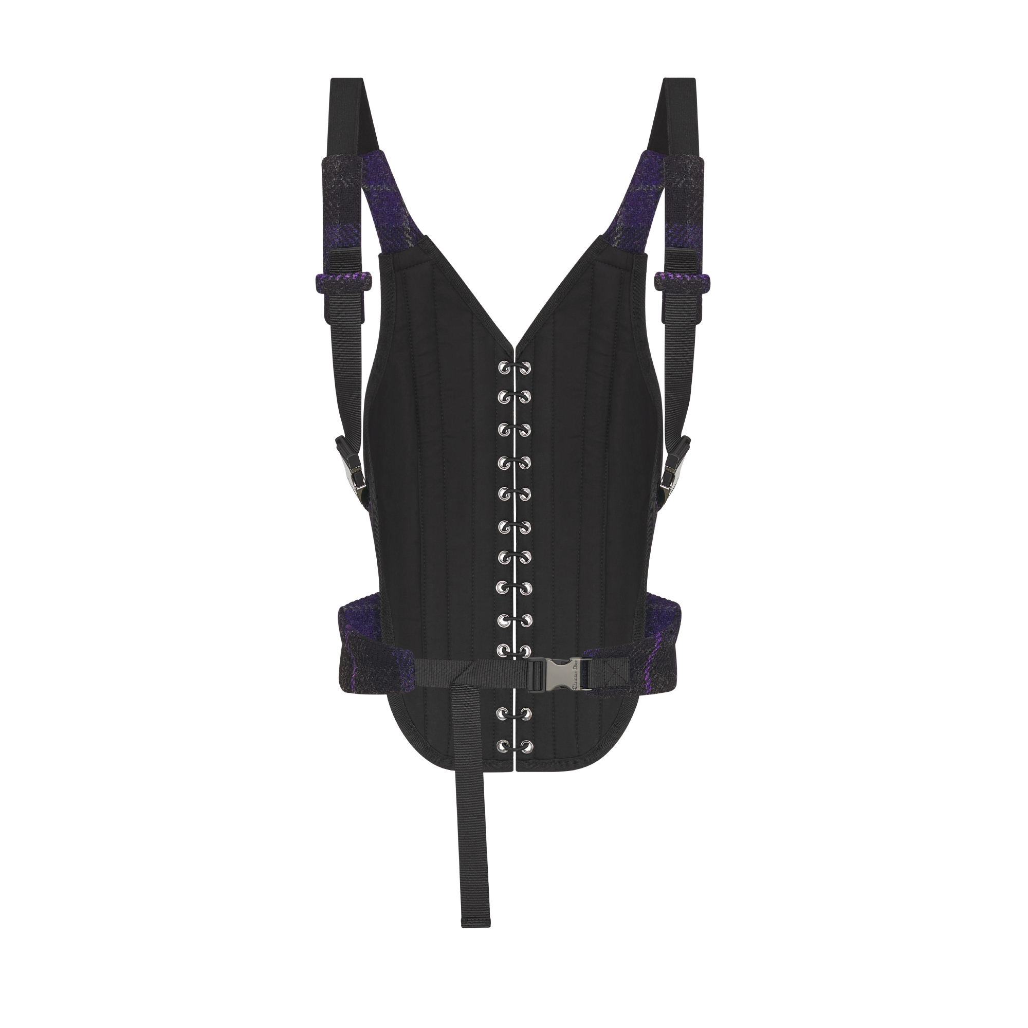Corset Purple, Gray and White Check'n'Dior Virgin Wool | DIOR