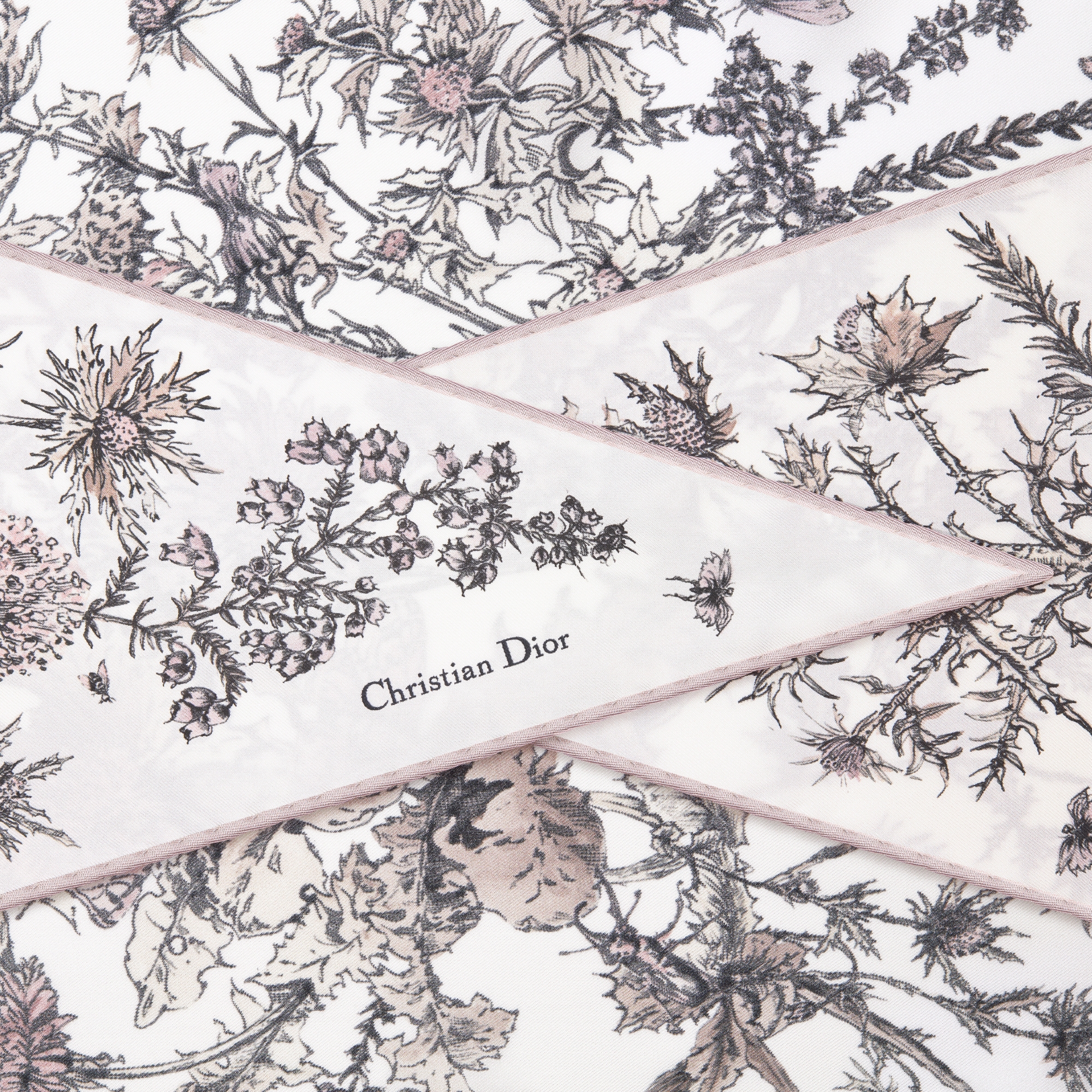 Dior Chardons Dior Diamond Powder Pink Silk Twill | DIOR