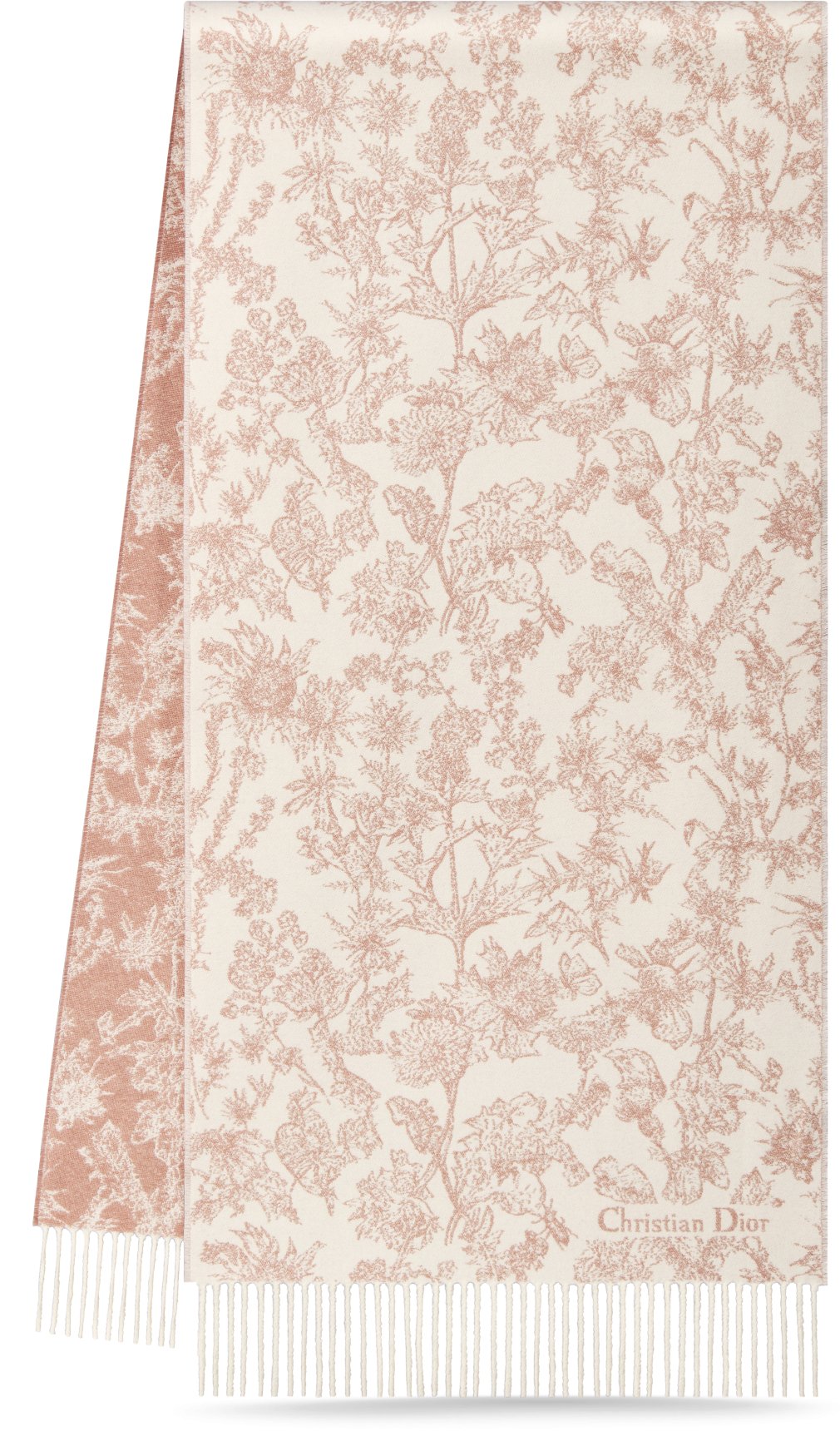 Dior Chardons Scarf Rose des Vents Cashmere and Wool | DIOR