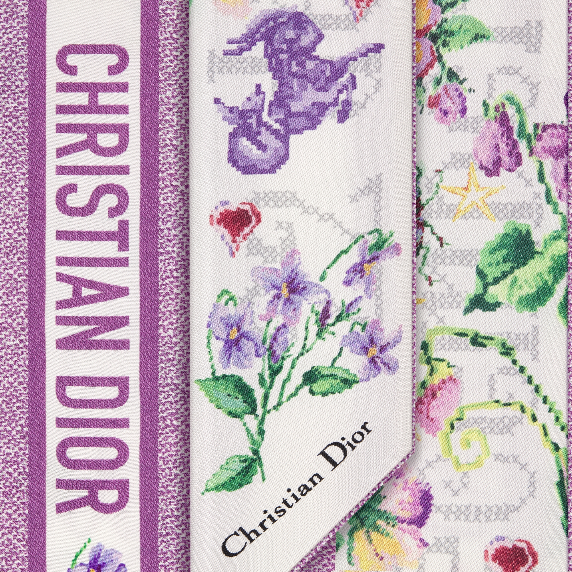 Mitzah Christian Dior 1947 Zodiac Capricorno Twill di seta color avorio ...