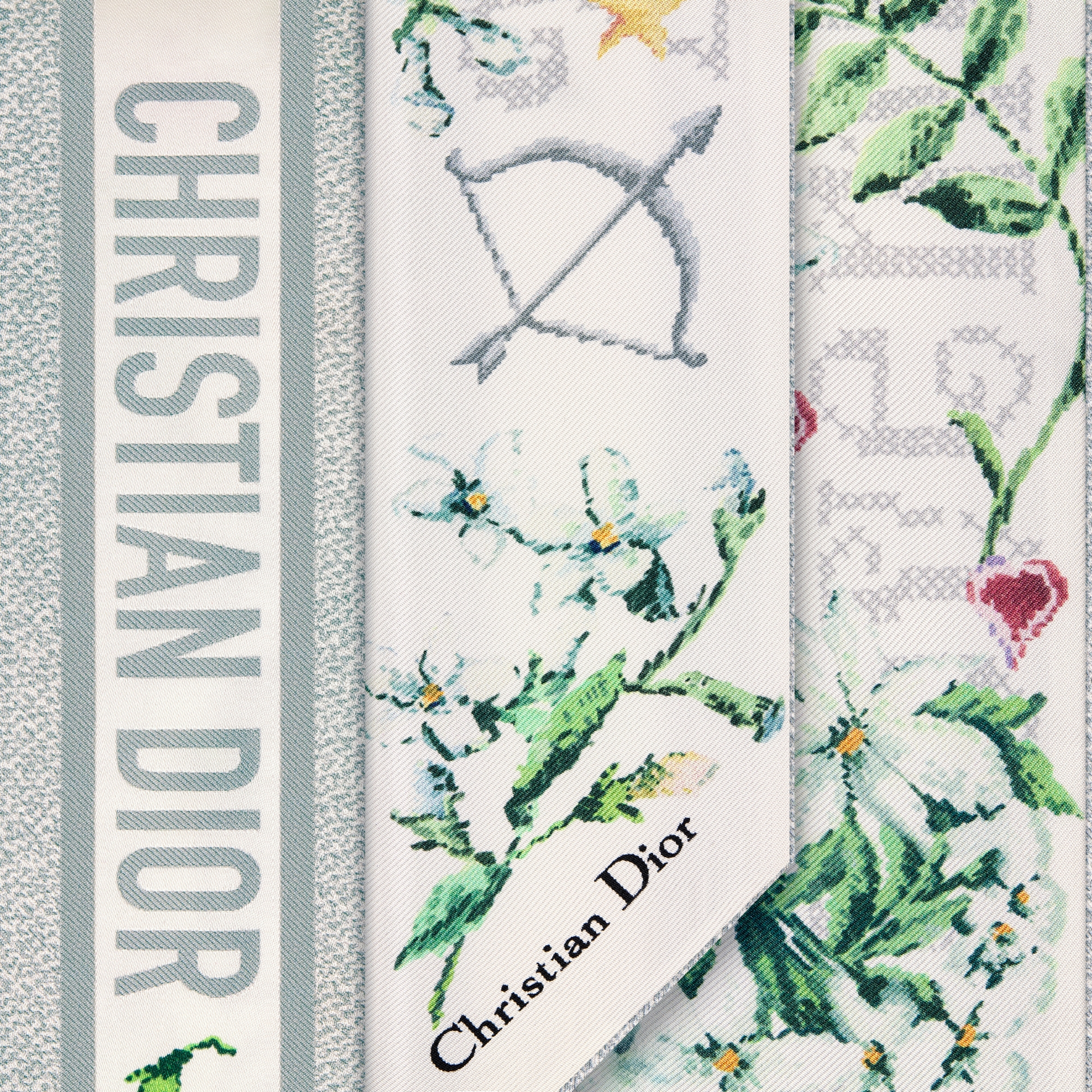Christian Dior 1947 Zodiac Sagittarius Mitzah Scarf Ivory and Gray ...