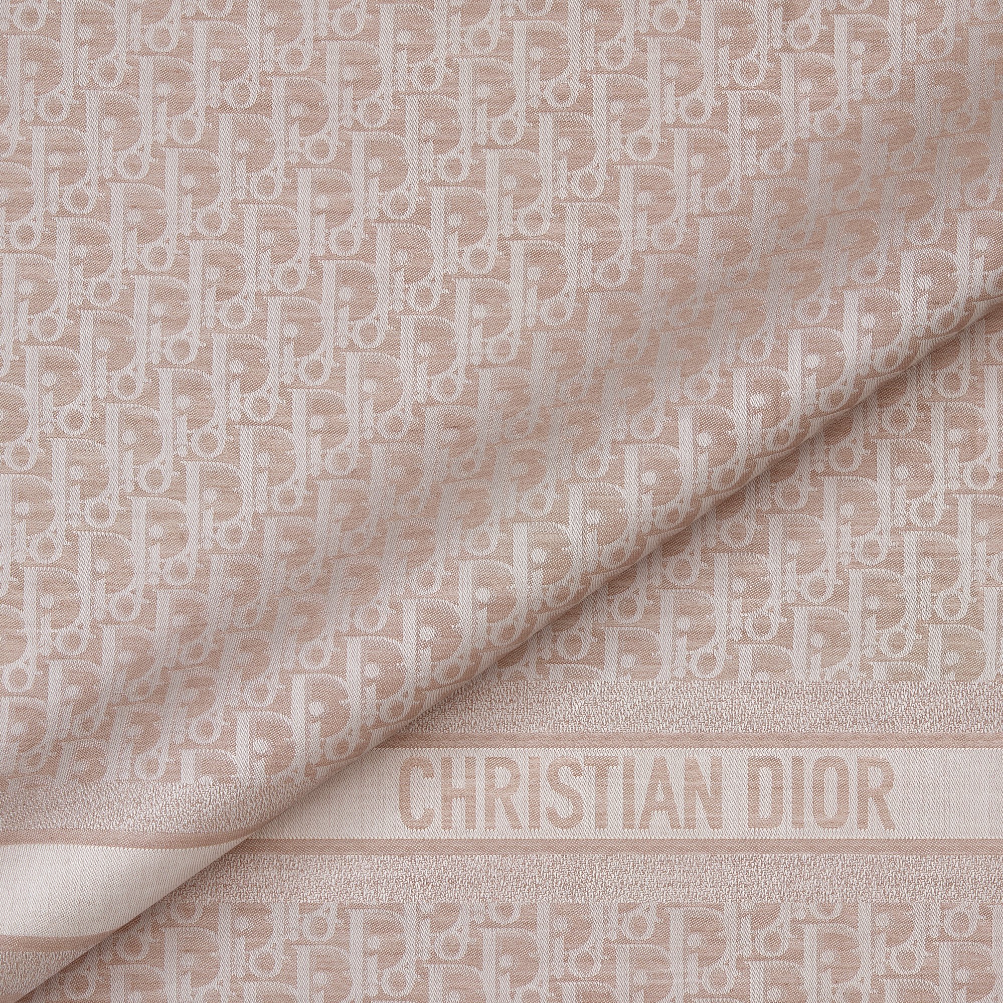 Dior Oblique Shawl Rose des Vents Silk, Wool and Cashmere | DIOR